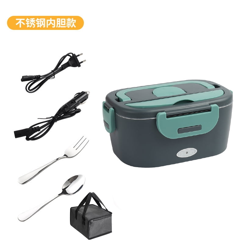 Electric Lunch Box, Portable Food Warmer for Car and Home, 60W 1.5L ...