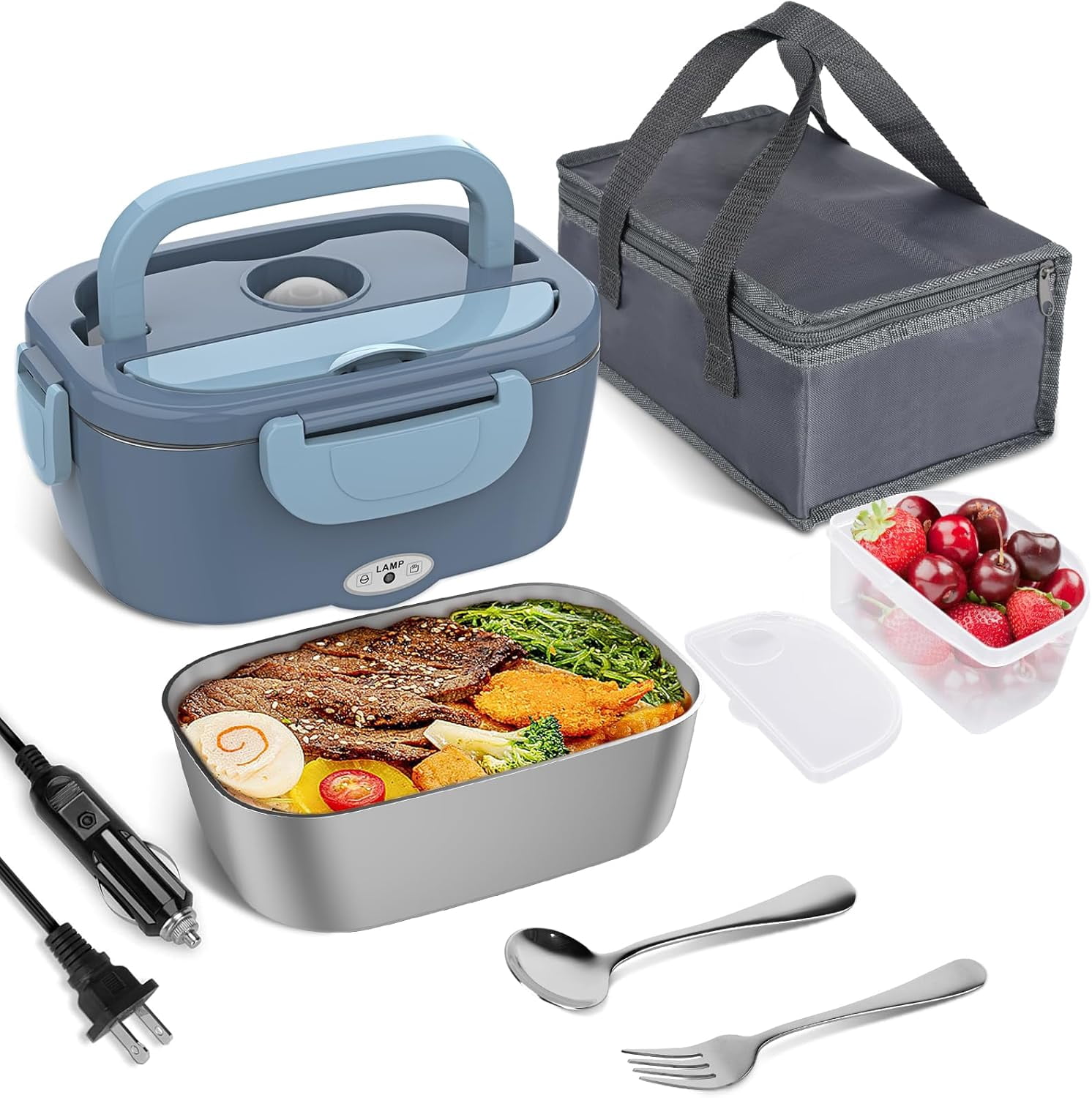 Electric Lunch Box for Adults, Heated Lunch Box Portable Food Warmer ...