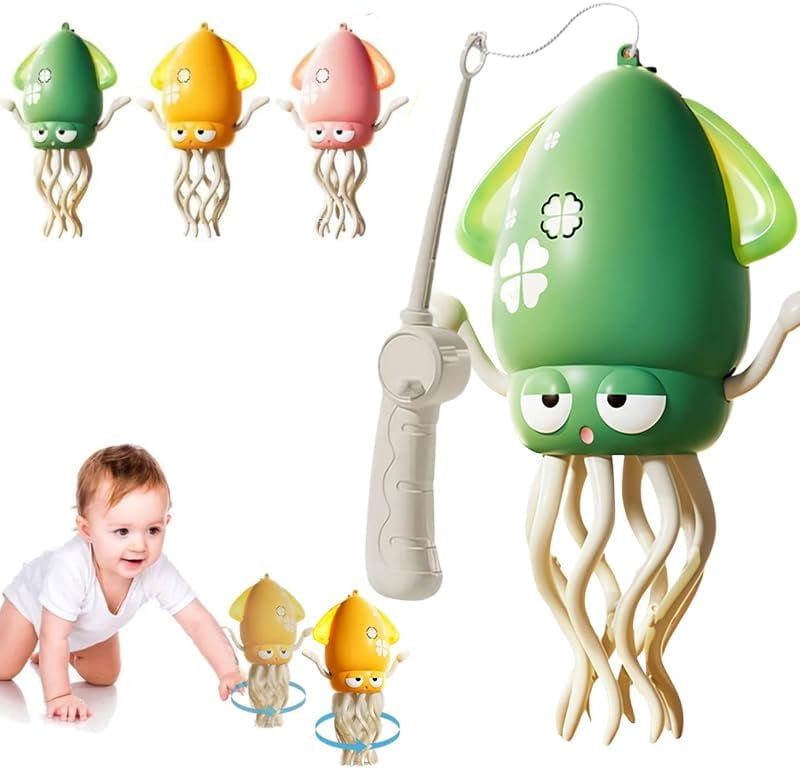 Electric Magic Dancing Octopus Toy – 2025 Interactive Crawling Octopus Robot with LED Lights ...