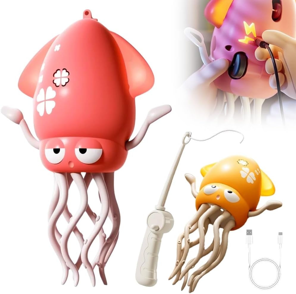 Electric Magic Dancing Octopus Toy,2025 New Electric Auto-Avoid Crawling Octopus with LED ...