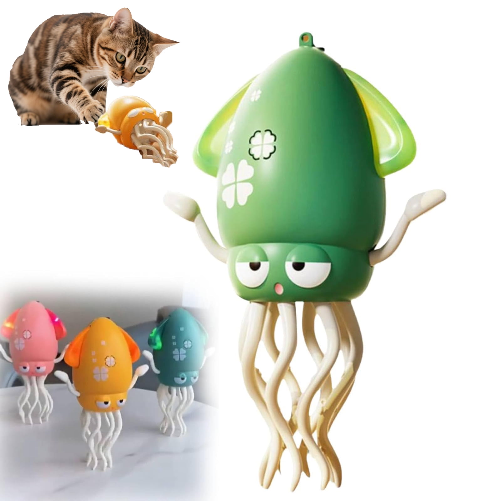 Electric Magic Dancing Octopus Toy, Auto-Avoid Crawling Wiggling Smart ...