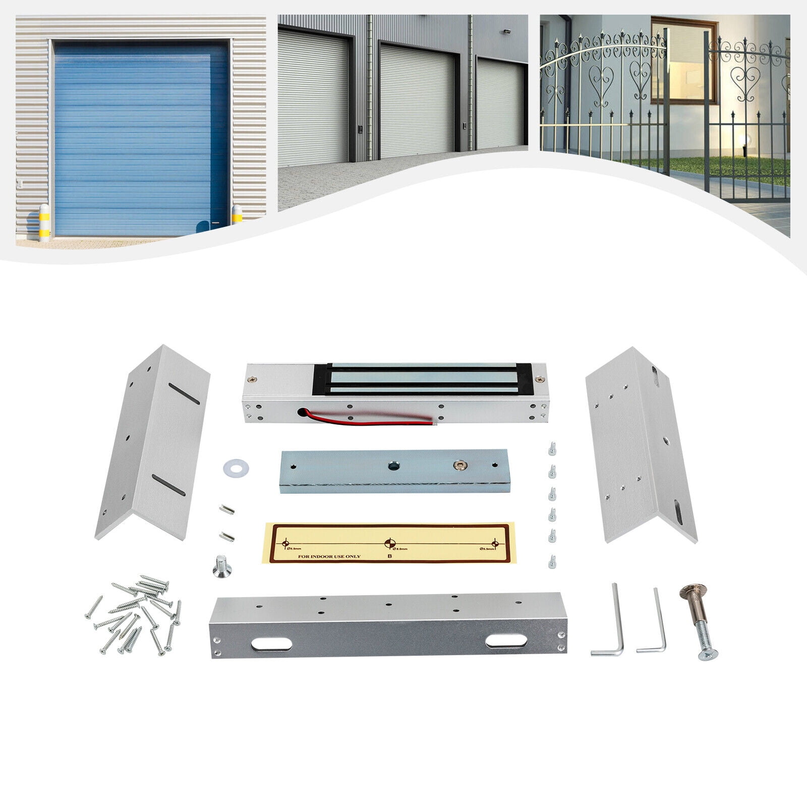 Electric Maglock 617lbs 12V DC Magnetic Lock Safety Security Gate ...