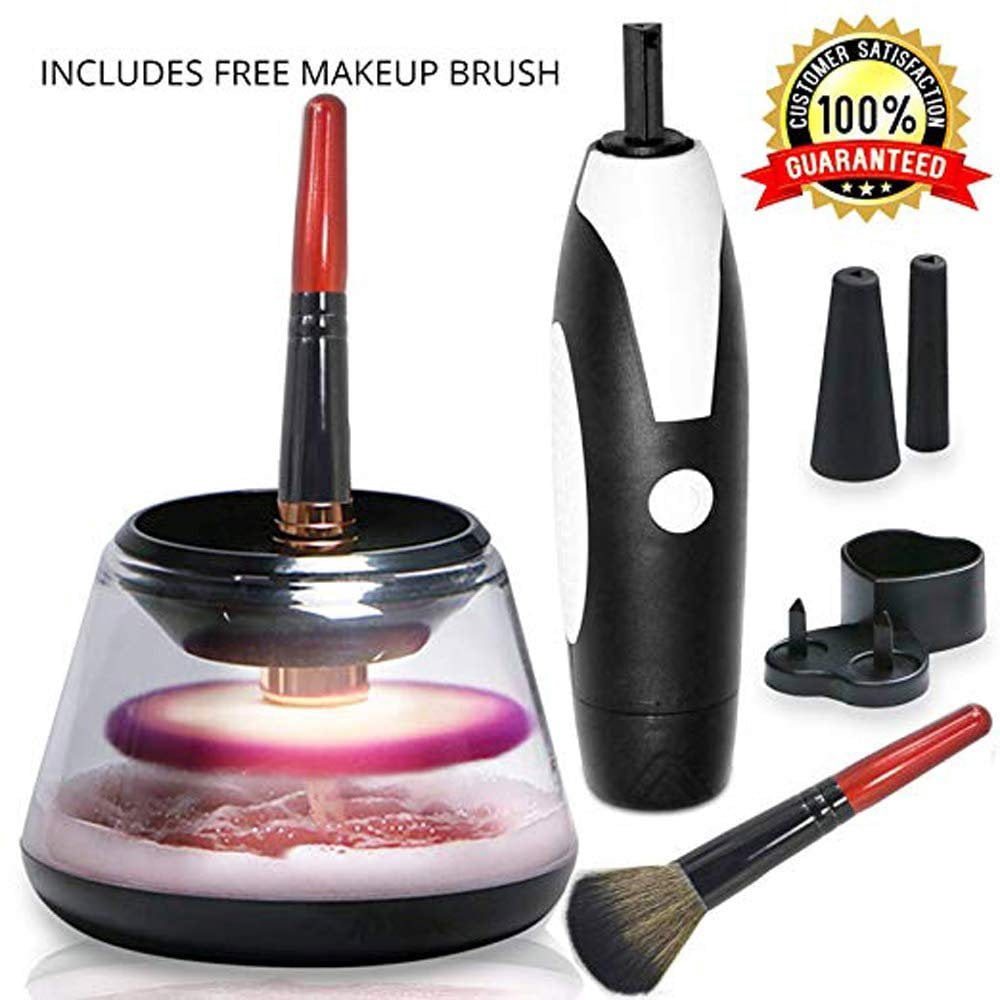 Electric Makeup Brush Cleaner Spinner and Dryer, UPGRADED 2018 DESIGN ...