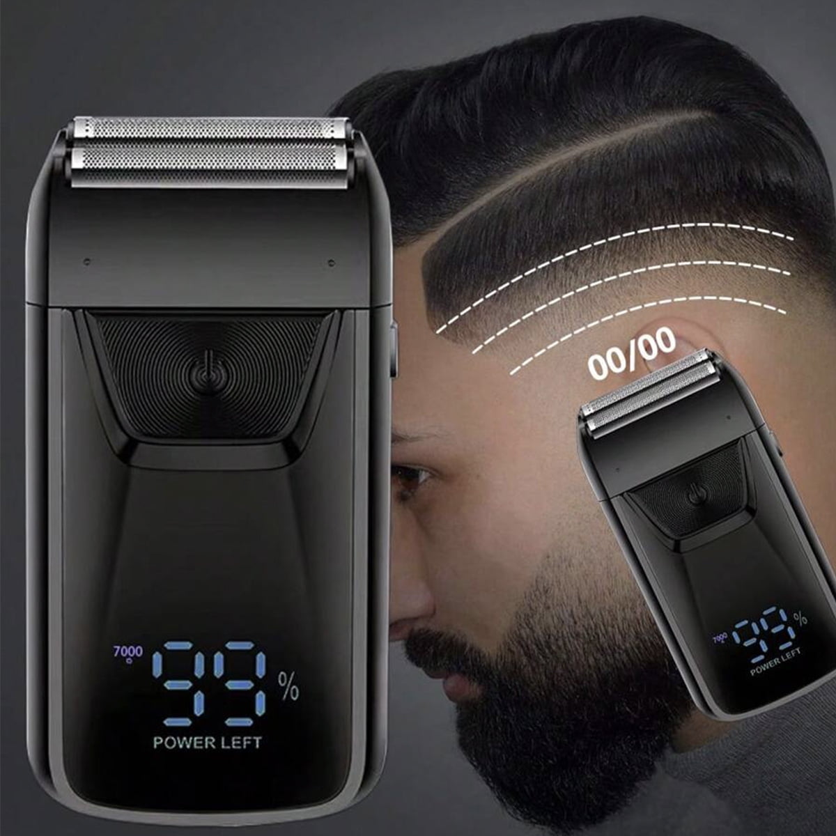 Electric Man Shaver Razor Trimmer Portable Razor Beard Shaver Shaper ...