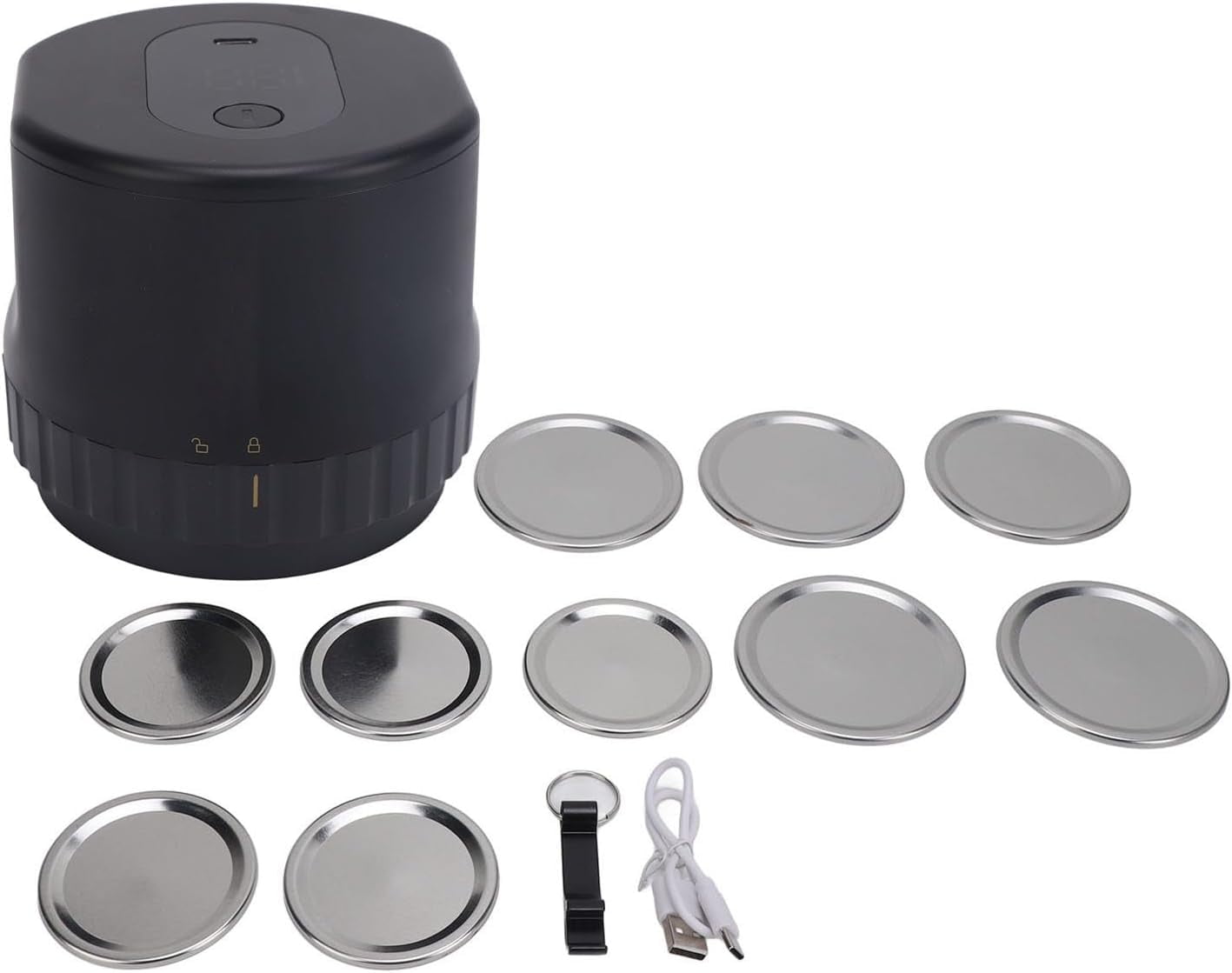 Electric Mason Jar Vacuum Sealer, Automatic Rechargeable Jar Vacuum ...