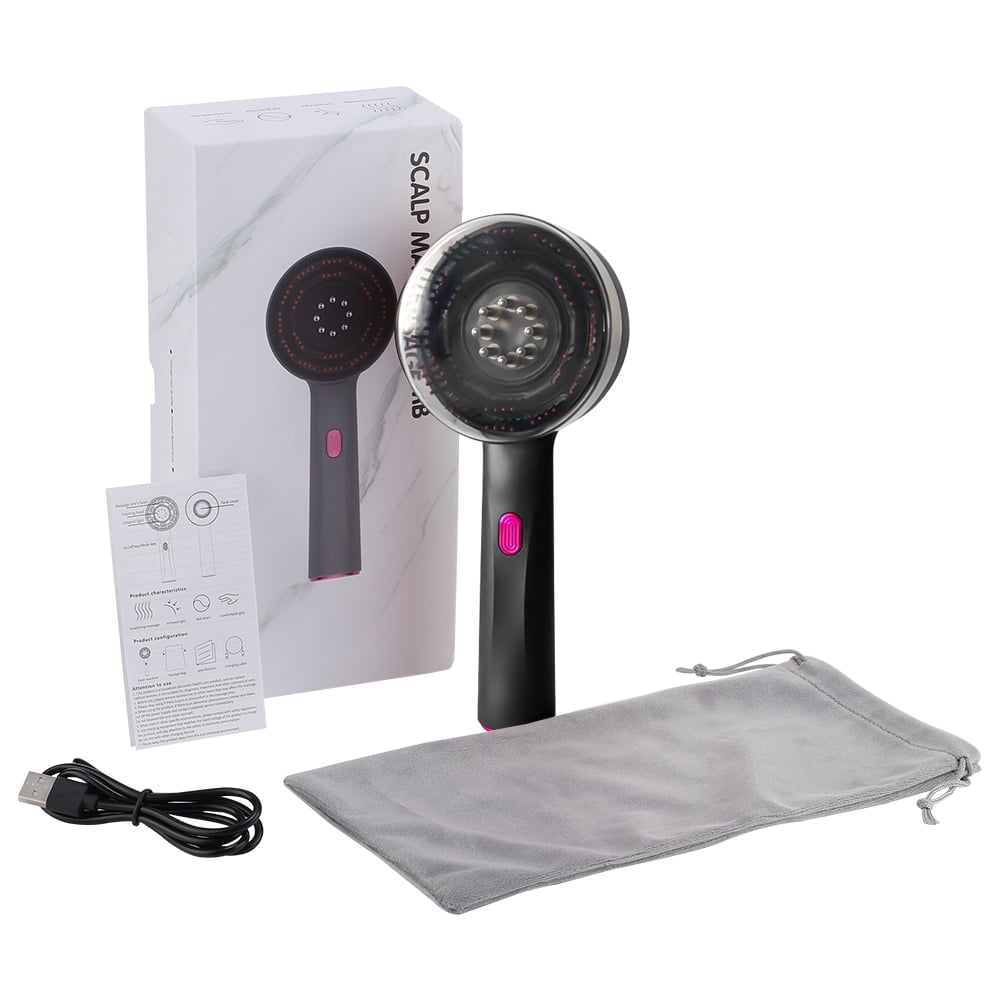 Electric Massage Comb Red Light Vibration Head Massage Comb Oil ...