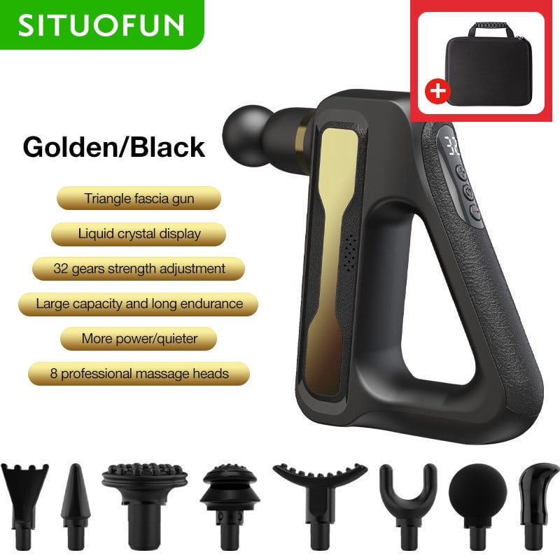 Electric Massage Gun 32 Level Fascia Gun Deep Tissue Neck Body Back ...