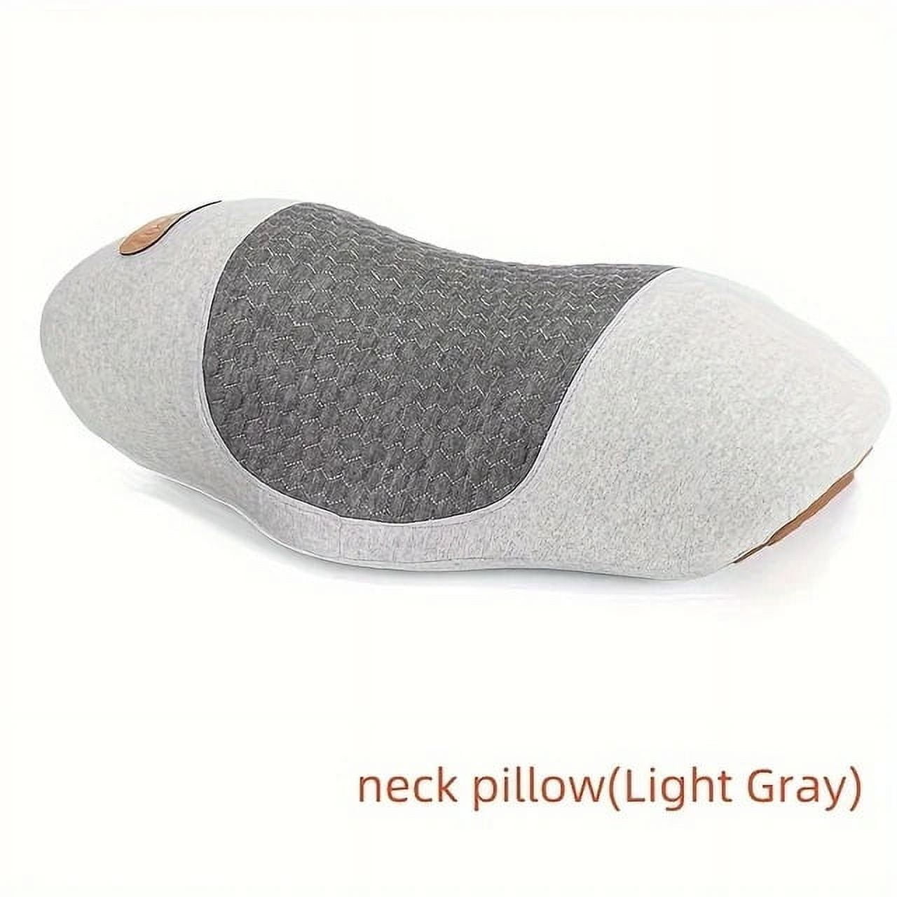 Electric Massage Pillow Heating Vibration Neck Massage Relieves Muscle ...