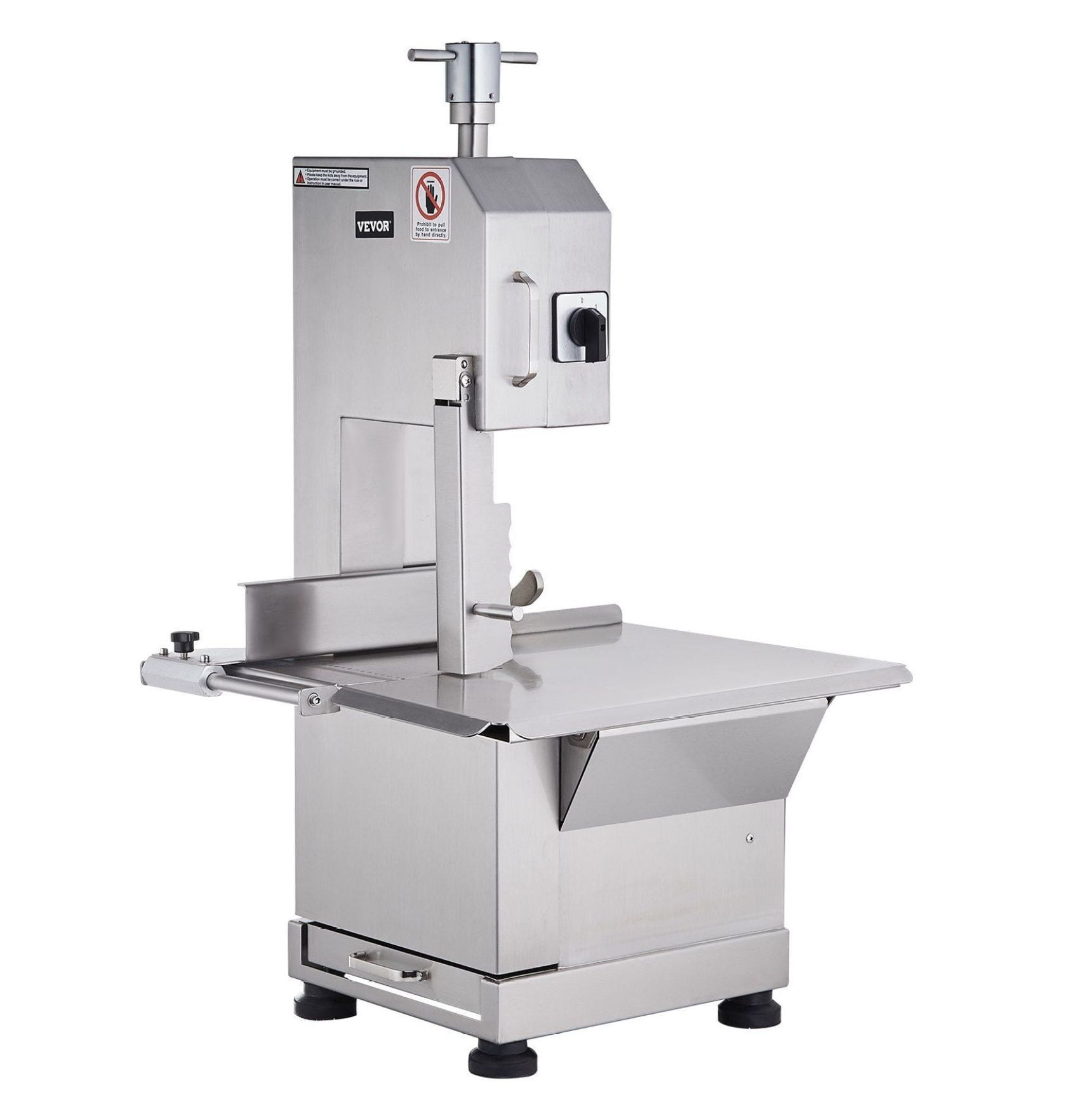 Electric Meat Bandsaw, 2200W Stainless Steel Countertop Bone Sawing ...