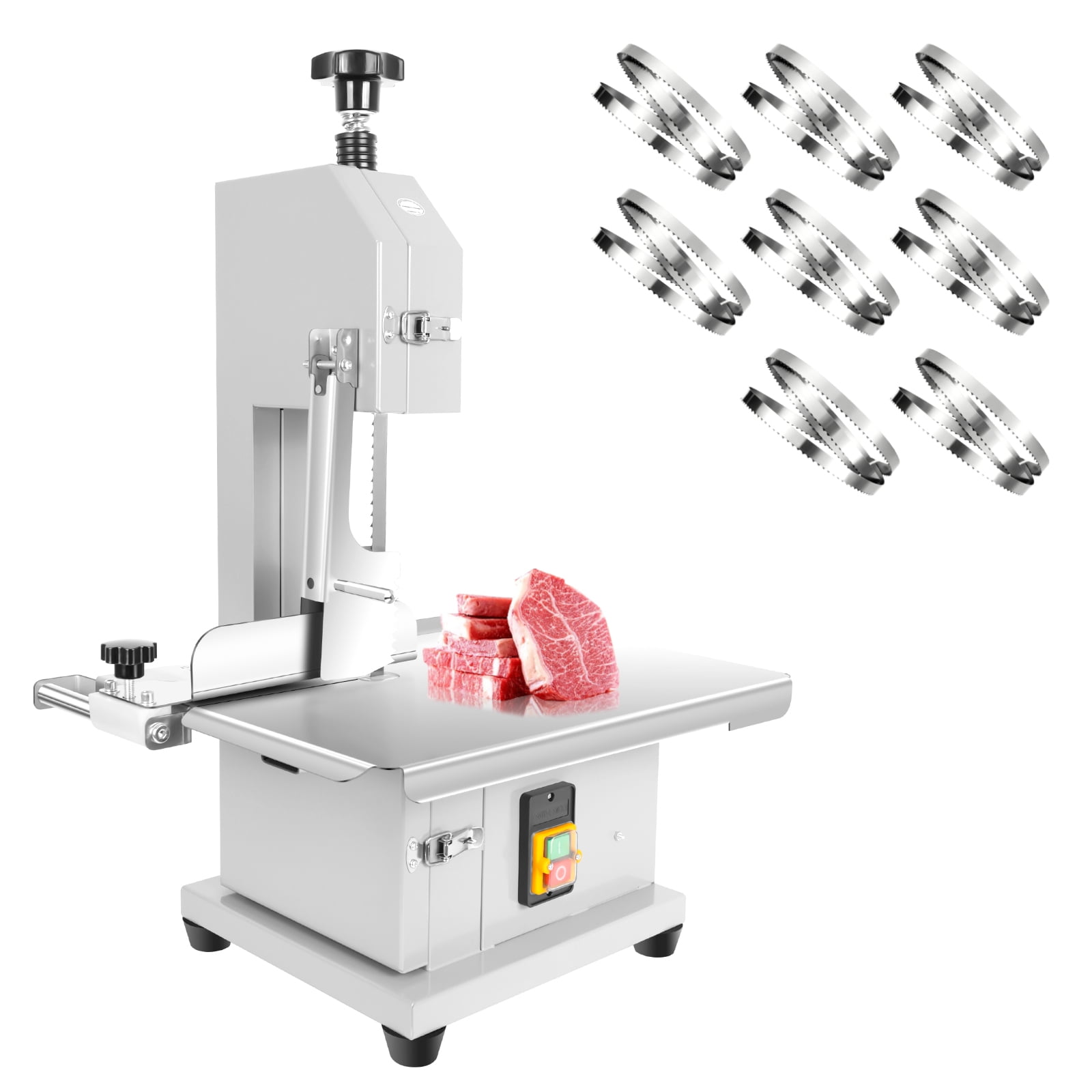 Electric Meat Bone saw,110V Butcher Bandsaw with 8 Blades,19in(L)x14in ...