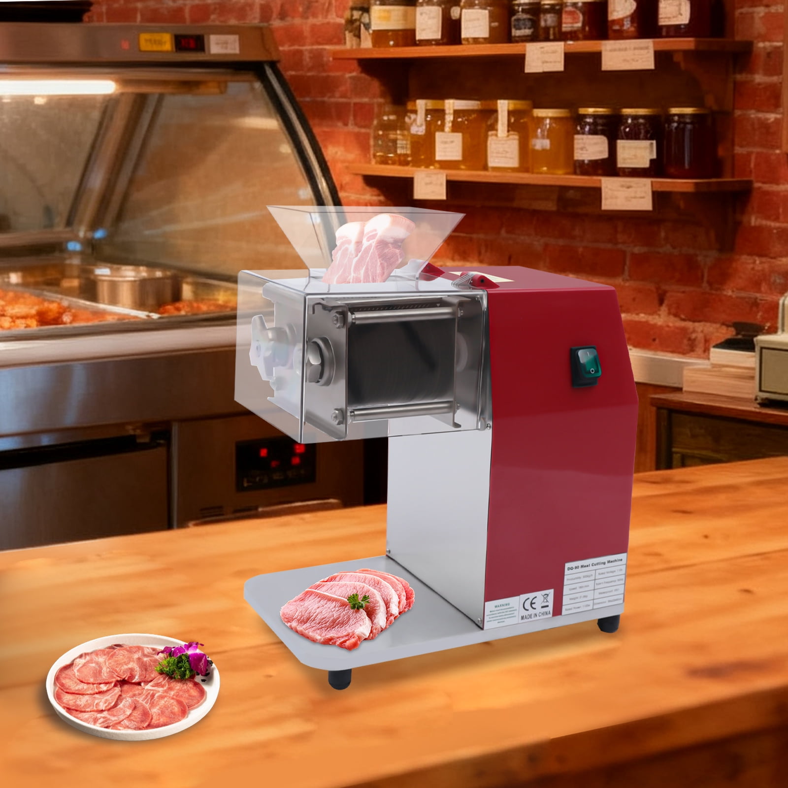 Electric Meat Cutter Machine, 1100W Meat Shredding Machine with Cover ...