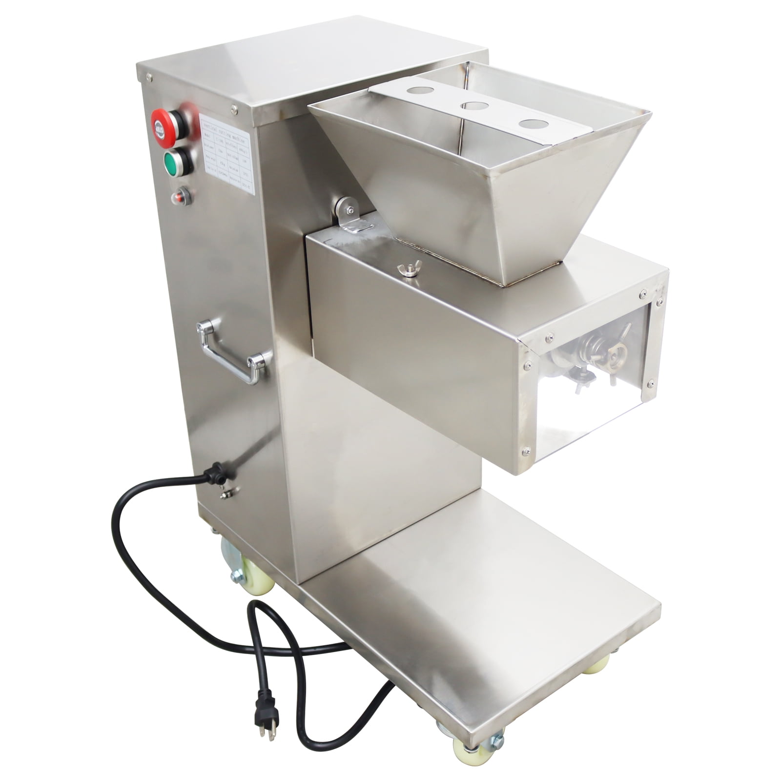 Electric Meat Cutting Fresh Meat Slicer Meat Cutter 10mm Full Stainless ...