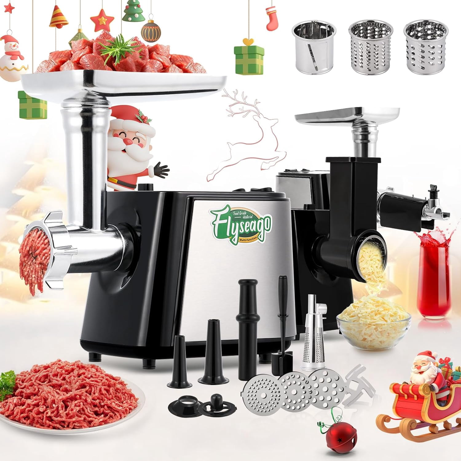 Electric Meat Grinder Cheese Grater 3000W Multifunctional Meat Grinder ...