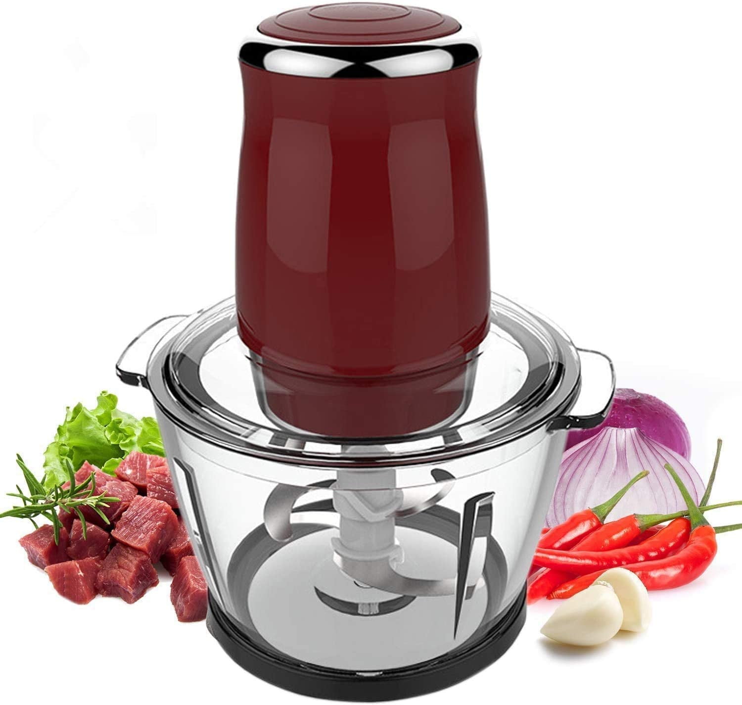 Electric Meat Grinder Multifunction Electric Food Chopper, Vegetable ...
