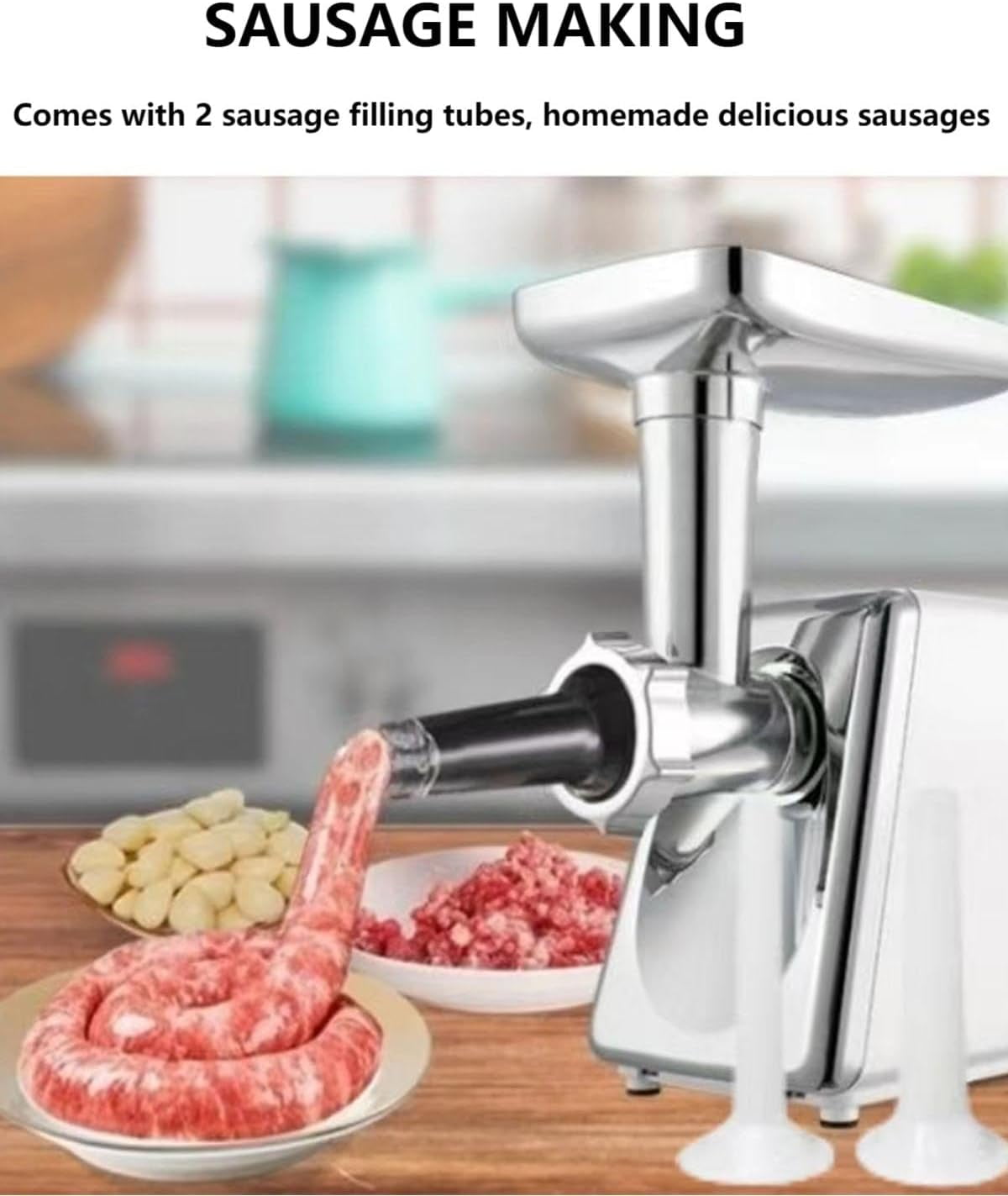 Electric Meat Grinder, Multifunctional Household Food Processing ...