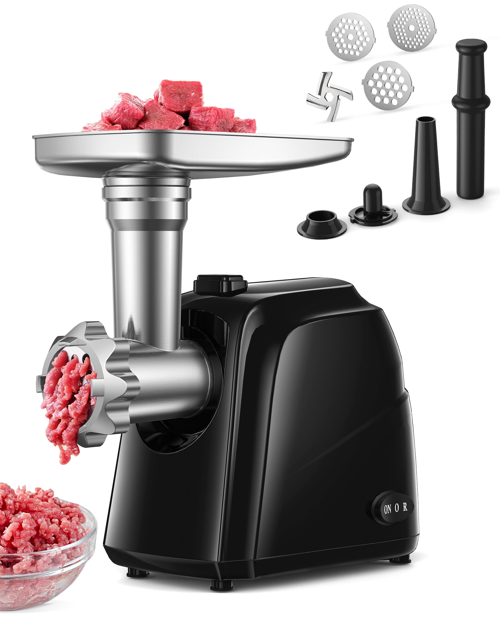 Electric Meat Grinder, Sausage Stuffer Maker Food Grinder with Blade ...