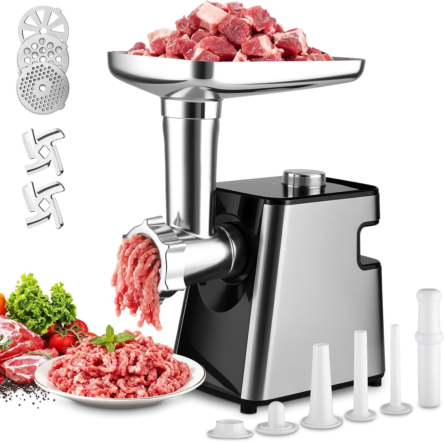 Electric Meat Grinder with Stainless Steel Easy Operation for Grinding ...