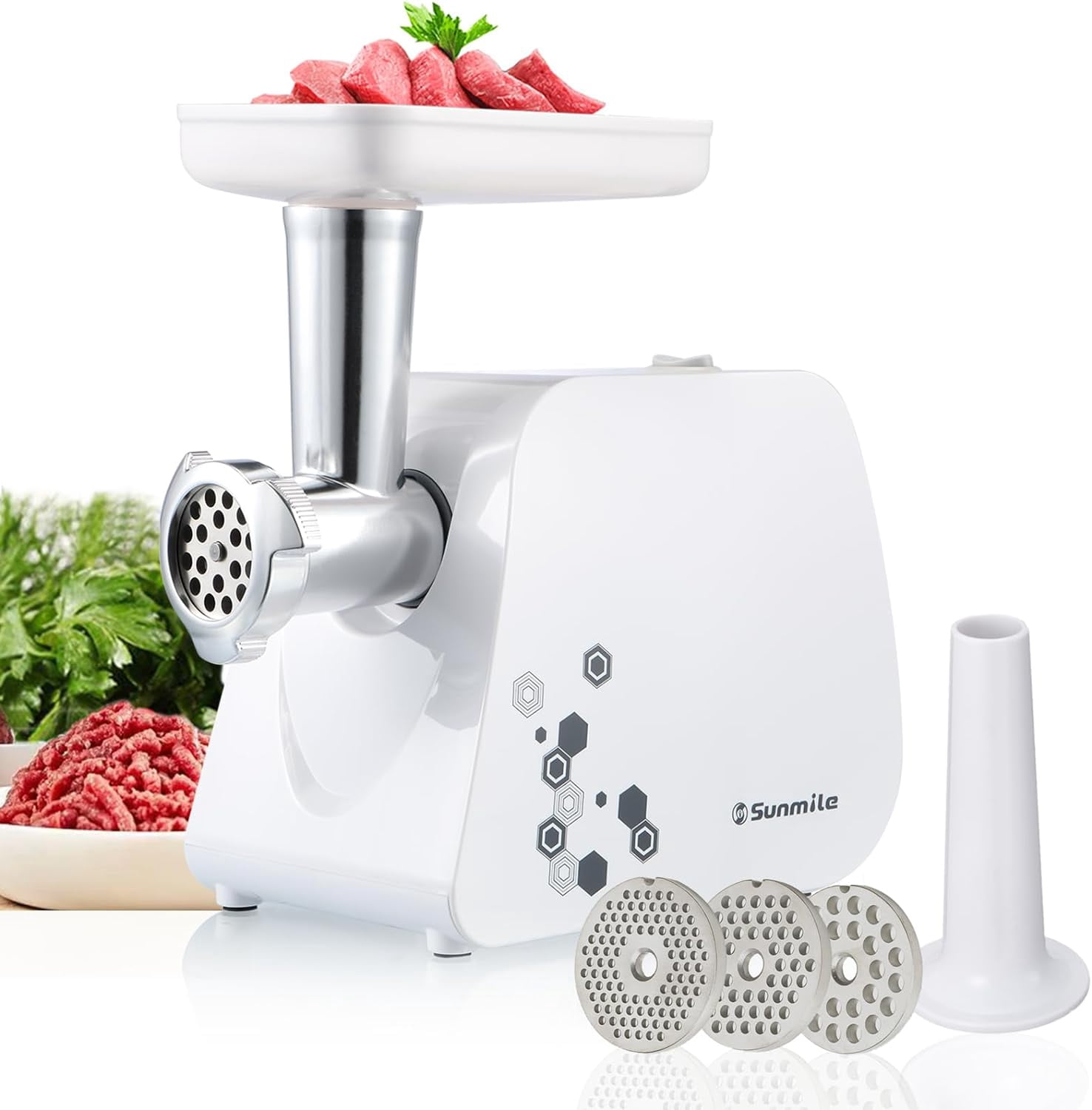 Electric Meat Grinder and Sausage Maker - 1HP 1000W Max - Stainless ...