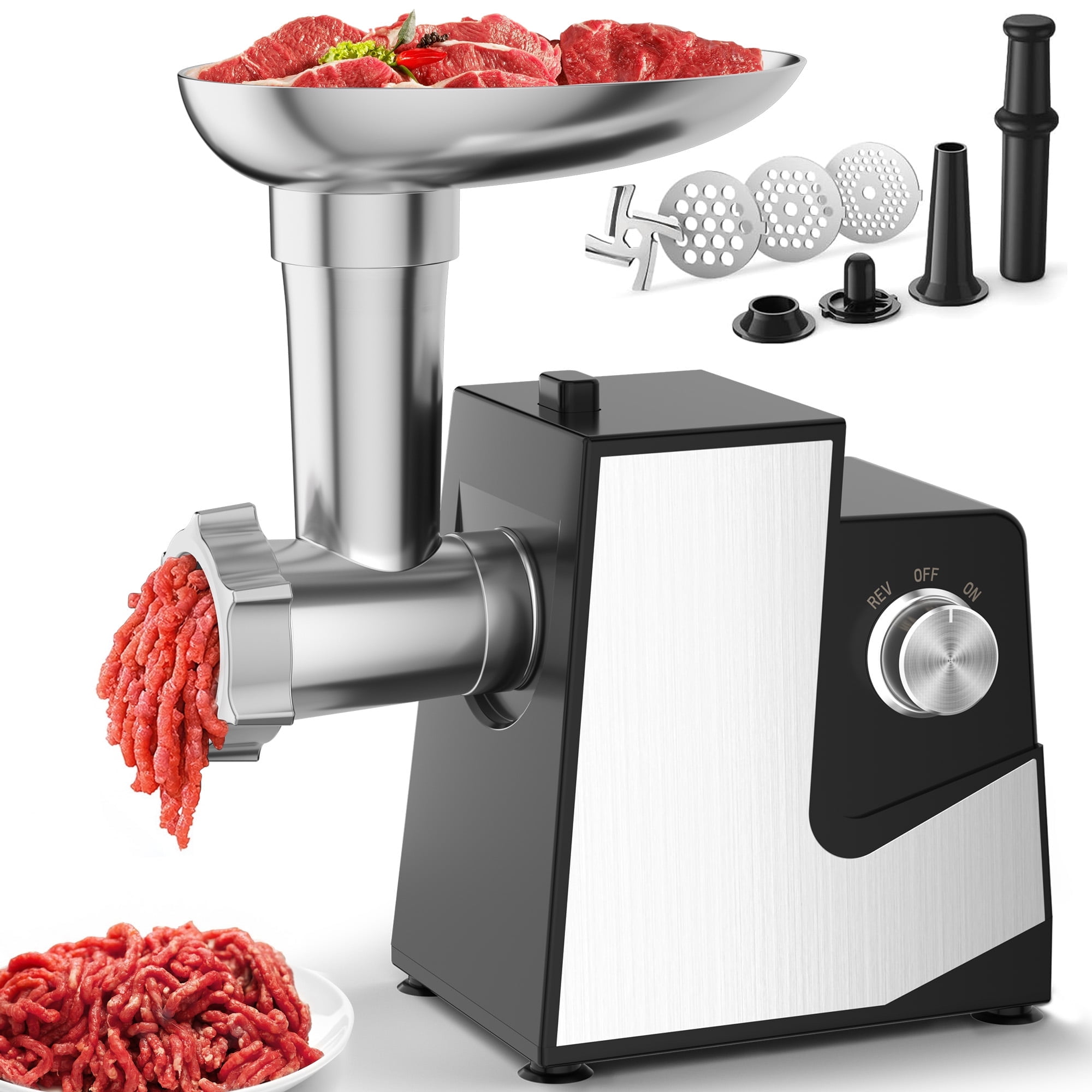Casualife Electric Meat Grinder and Sausage Stuffer, 2000W Max, with 2 ...