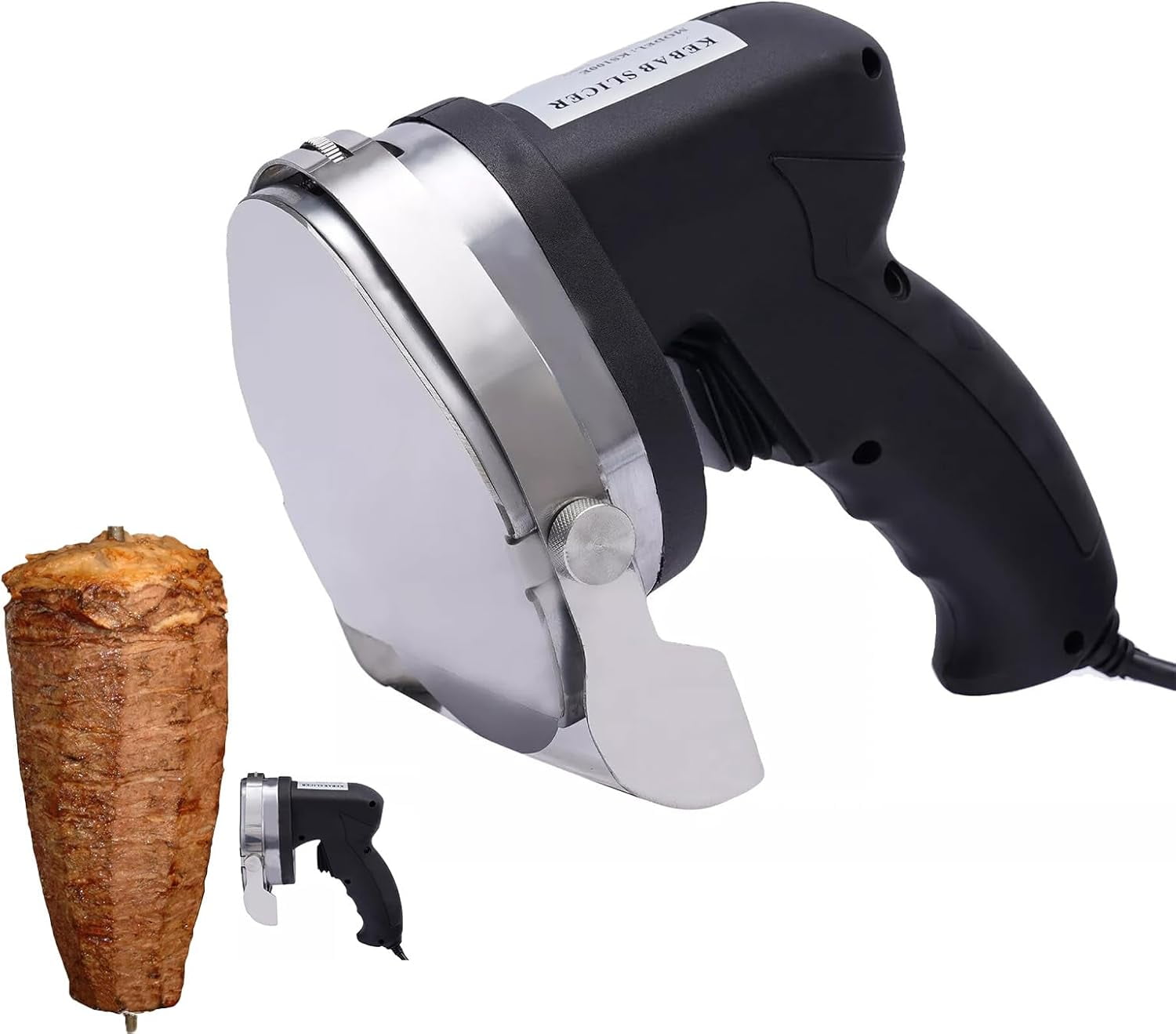 Electric Meat Shaver, 1-8mm Adjustable Cutting Thickness Shawarma Knife ...