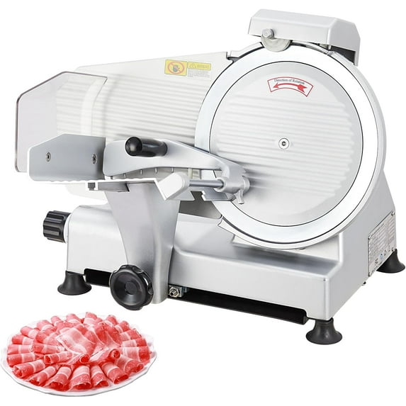 Electric Meat Slicer 10 inch, 550W Superior Food Slicer with Adjustable ...