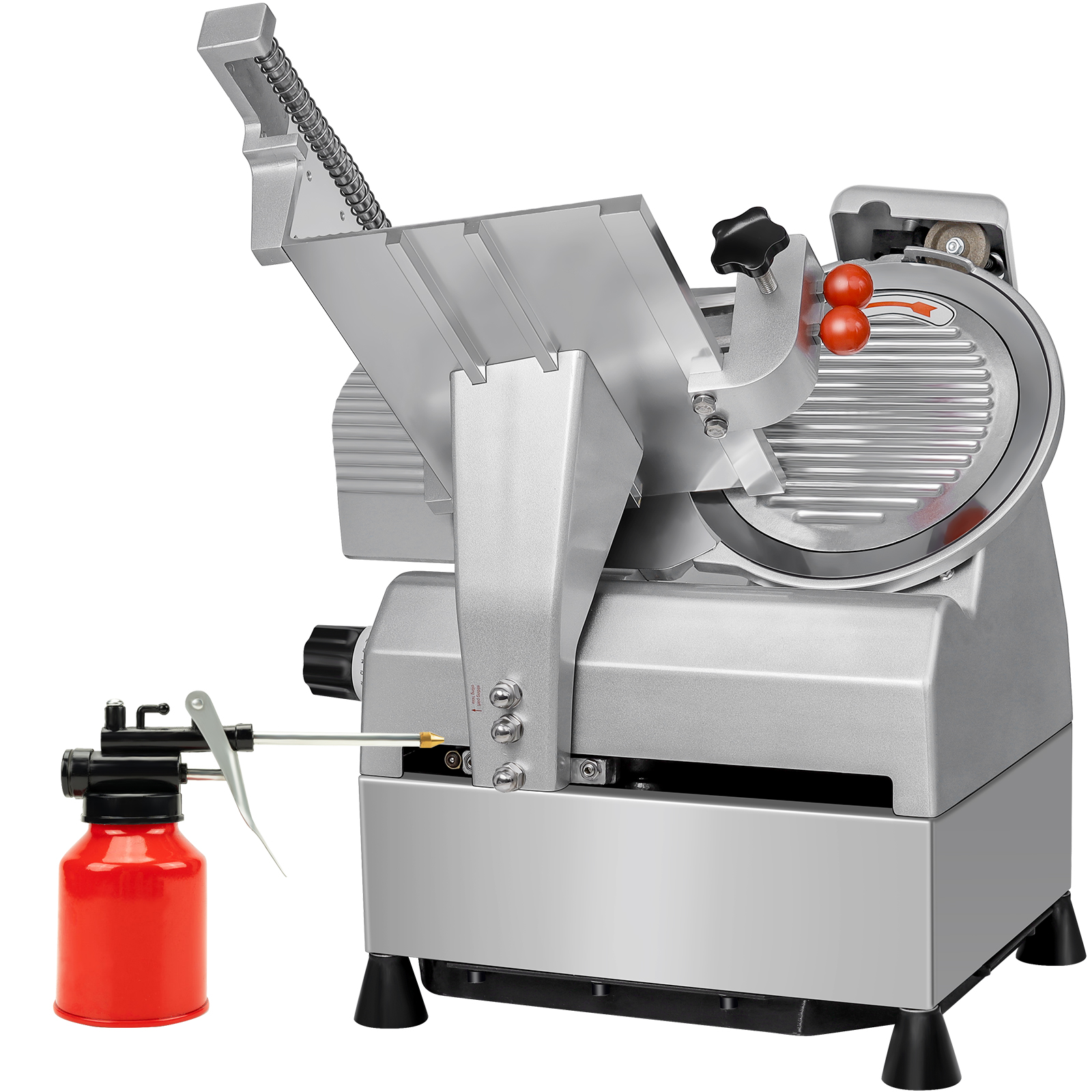 Electric Meat Slicer - Dual Motor 670W Power, 10" Blades, Automatic ...