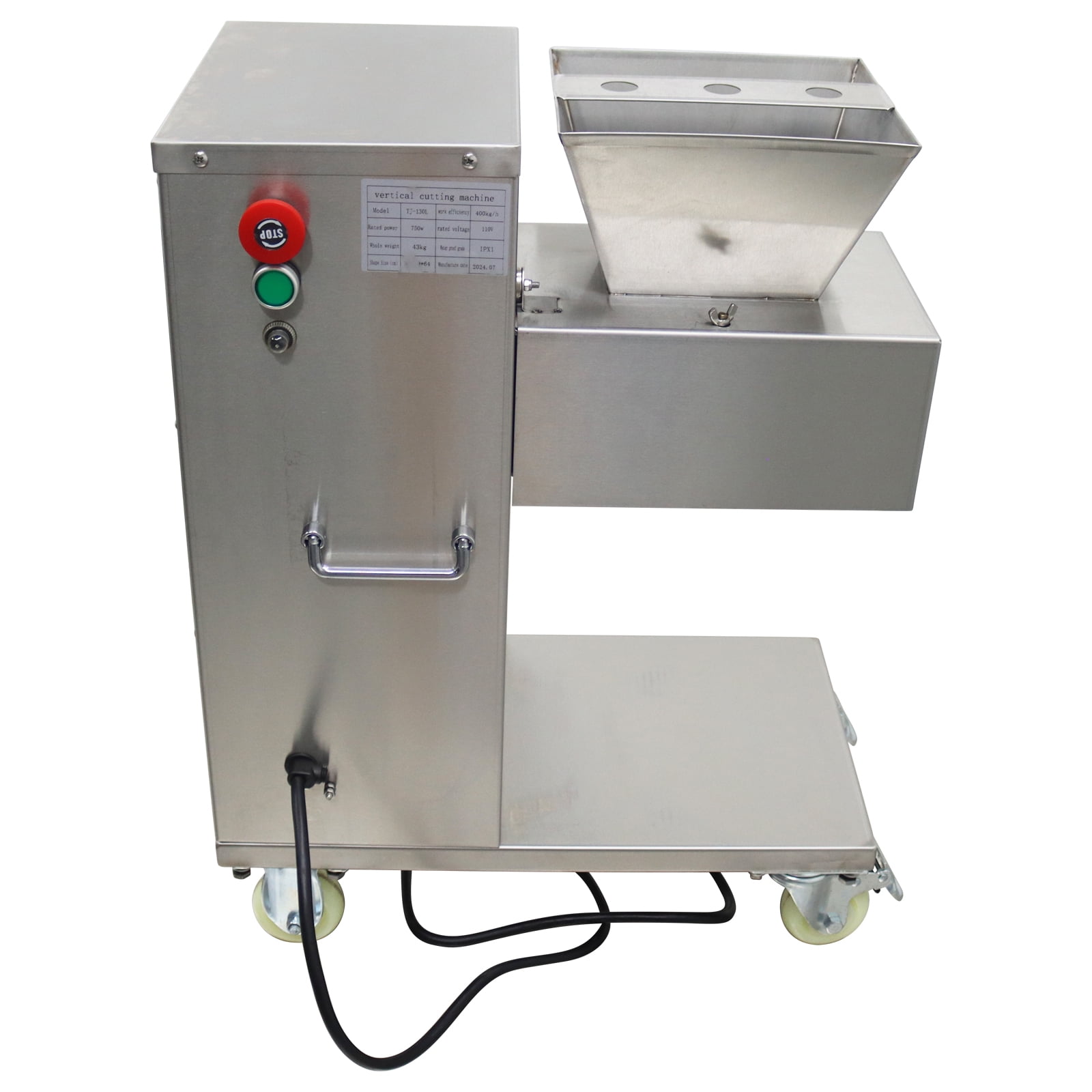 Electric Meat Slicer Fresh Meat Cutting Machine TJ130L with Full ...