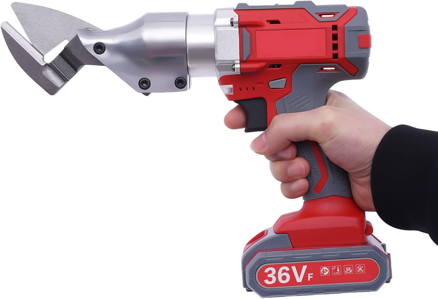 Electric Metal Cutting Shear, 36V Cordless Sheet Metal Cutter, Battery ...