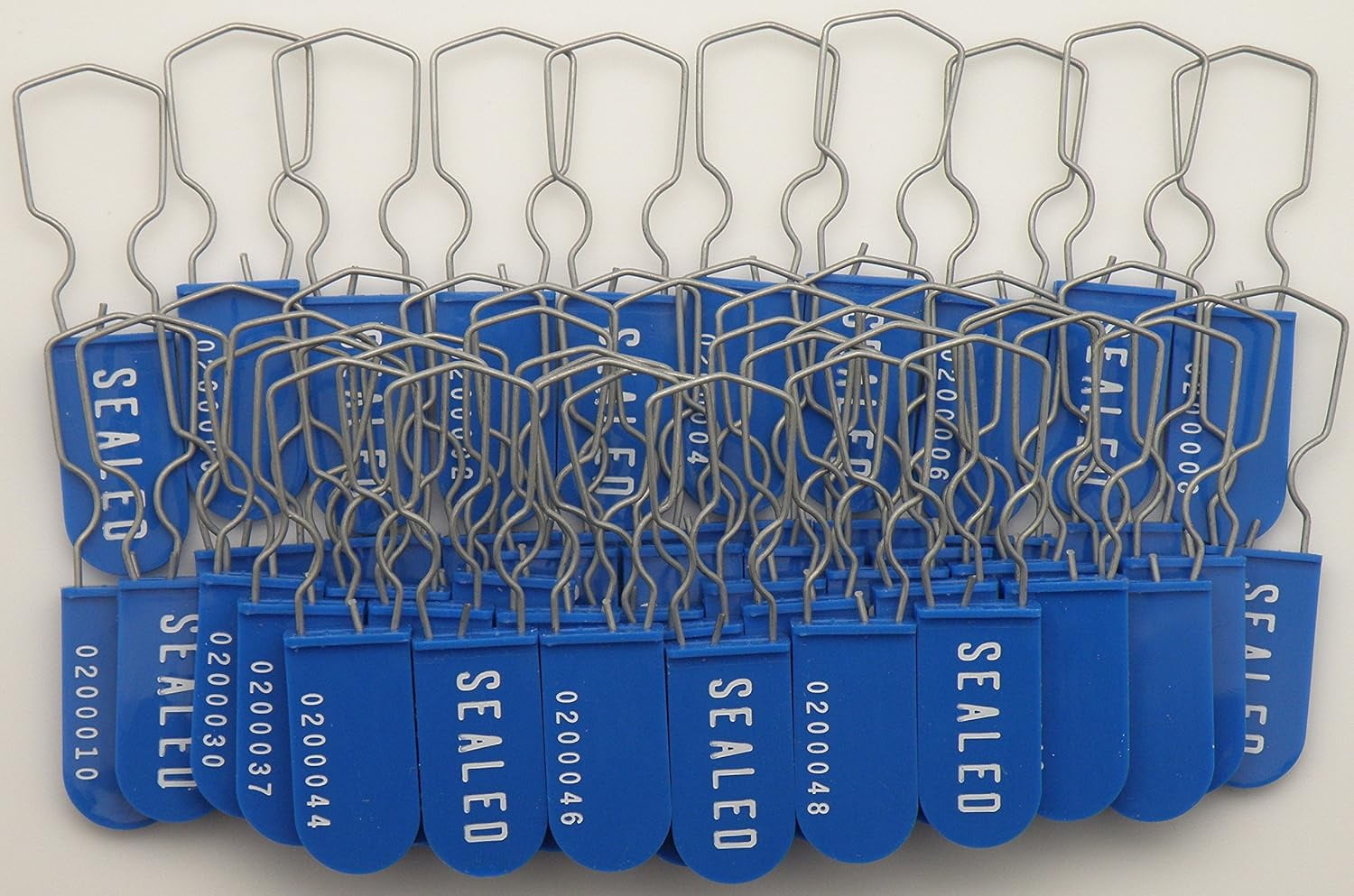 Electric Meter Security Seal Wire Padlock Pack of 50 (Blue) - Walmart.com