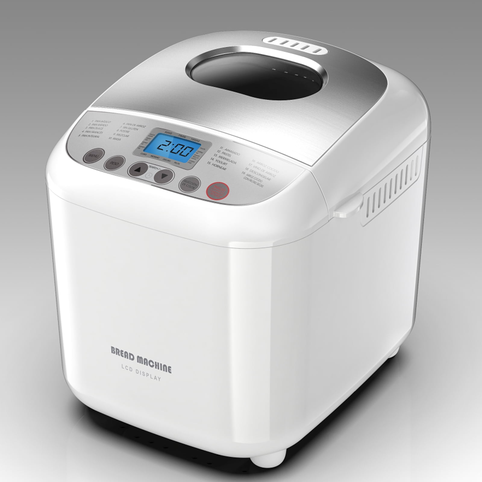 FETERVIC 19-IN-1 Bread Maker, 2LB Bread Machine Nonstick Ceramic Pan ...