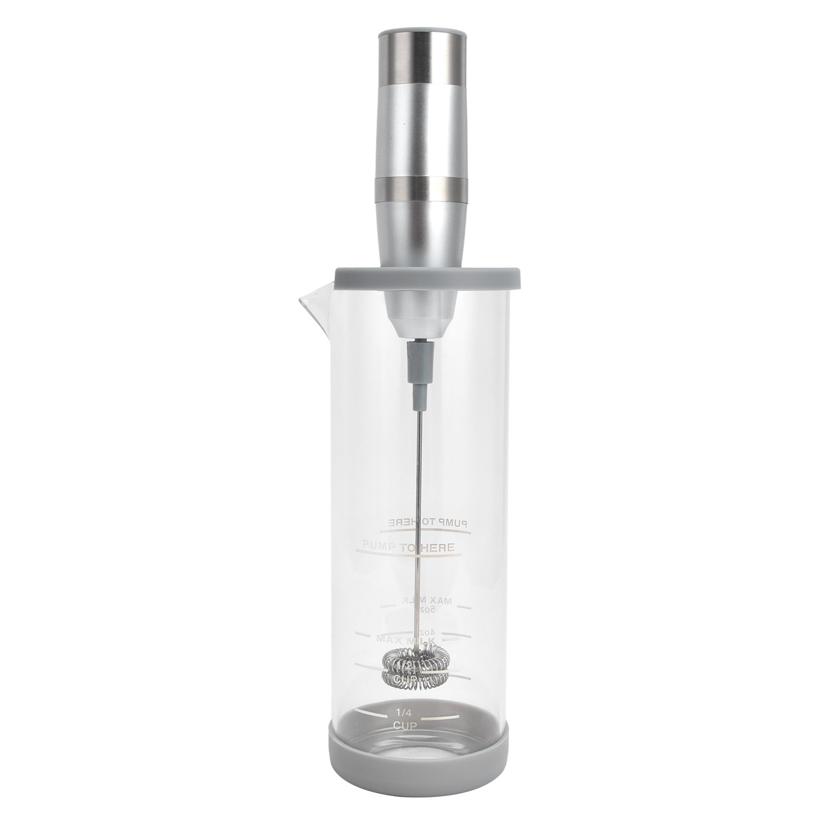 Electric Milk Frother Whisk Machine Automatic Glass Mixer Cup Home ...