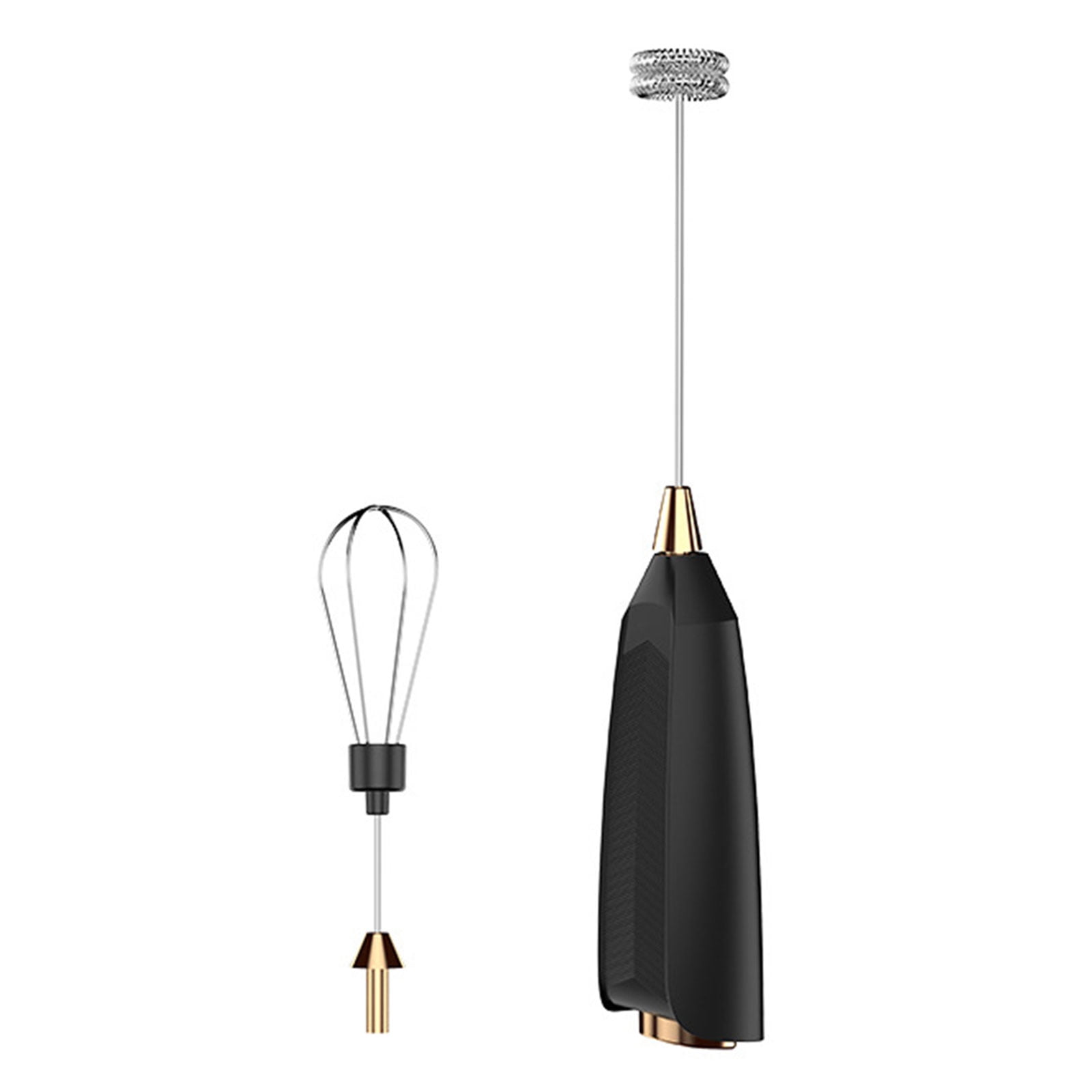Electric Milk Frother & Whisk with Detachable Stainless Steel Heads for ...