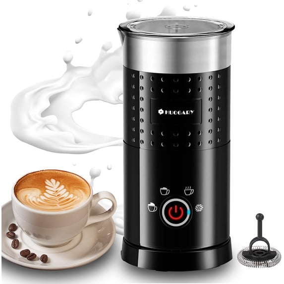 Electric Milk Frother and Steamer - 4 In 1 Automatic Steamer, 300ml/10 ...