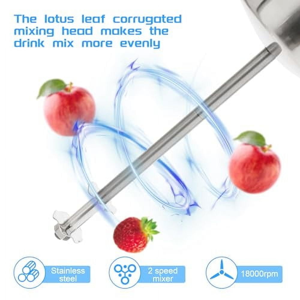 Electric Milkshake Maker, 110V 180W Smoothie Malt Blender Commercial Stainless Steel 18000RMP ...