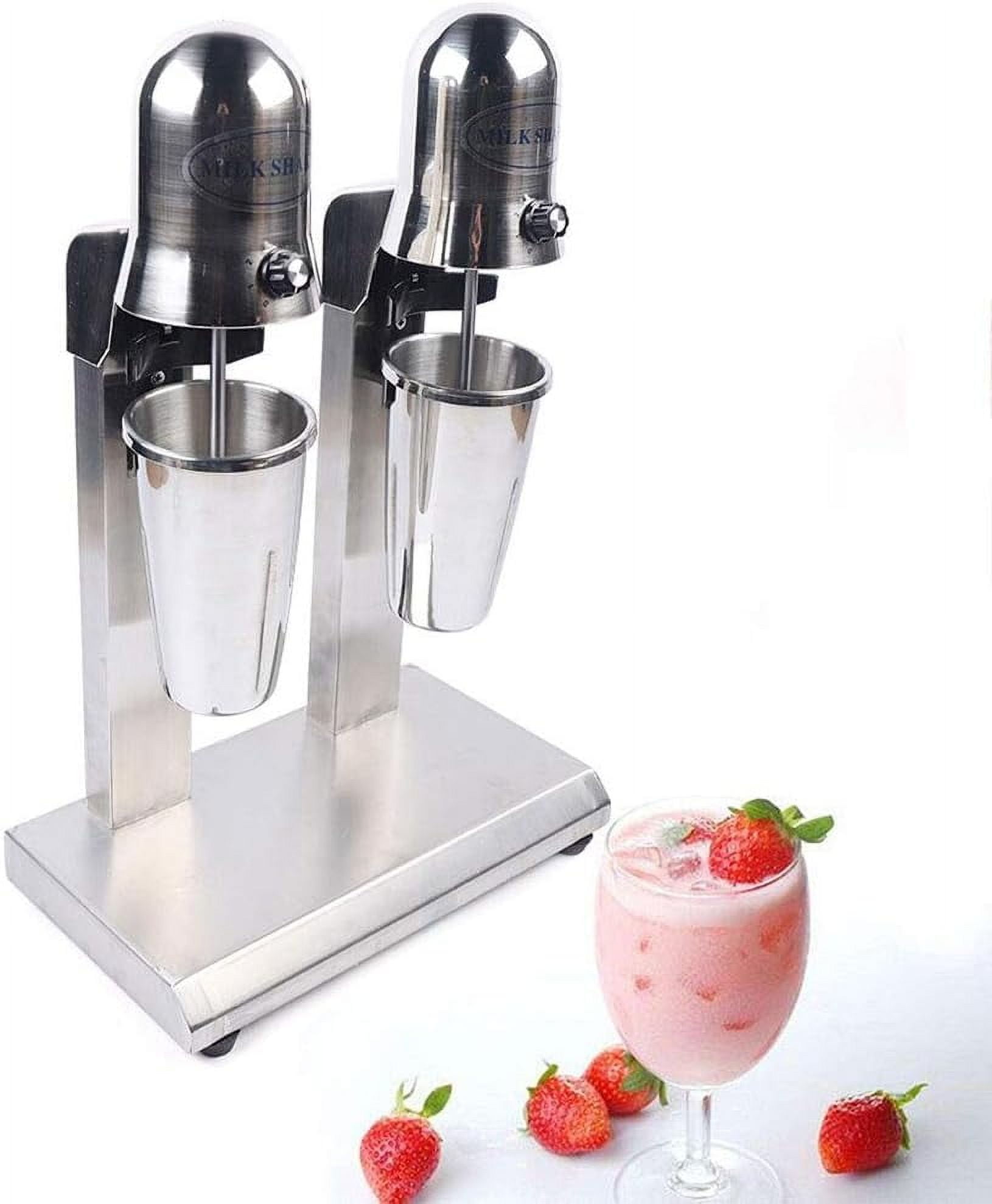 Electric Milkshake Maker, 110V 560W Stainless Steel Drink Mixer Machine Smoothie Malt Blender ...