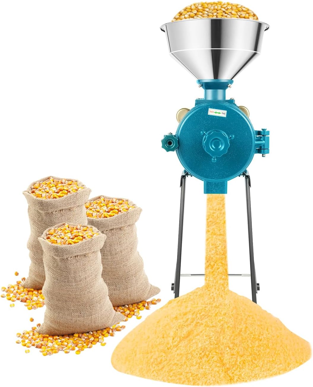 Electric Mill Grinder Machine, 110V 2200W Heavy Duty Commercial Grain ...