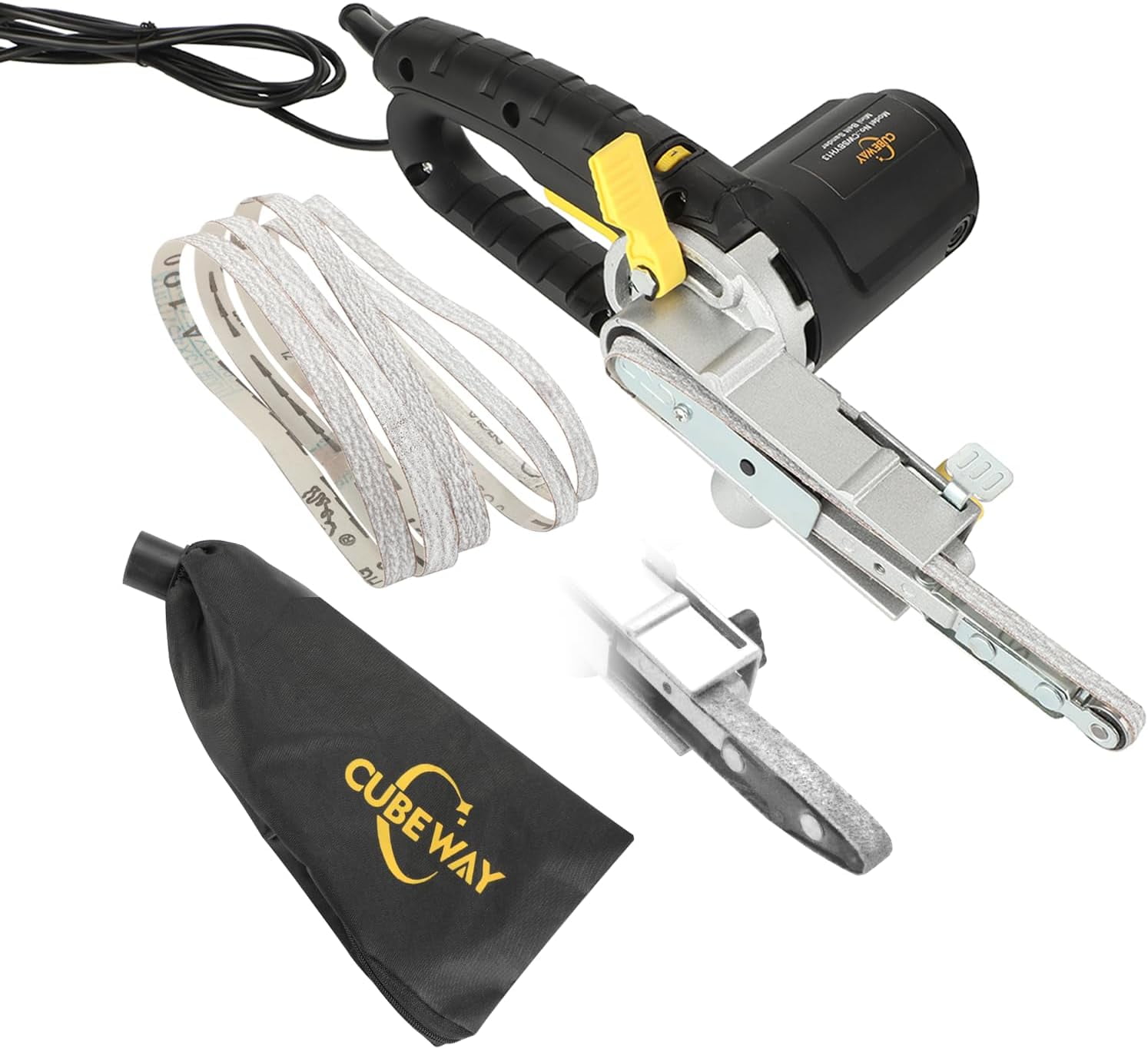 Electric Mini Belt Sander, Belt Grinder 400W with 300-1700RPM Variable ...