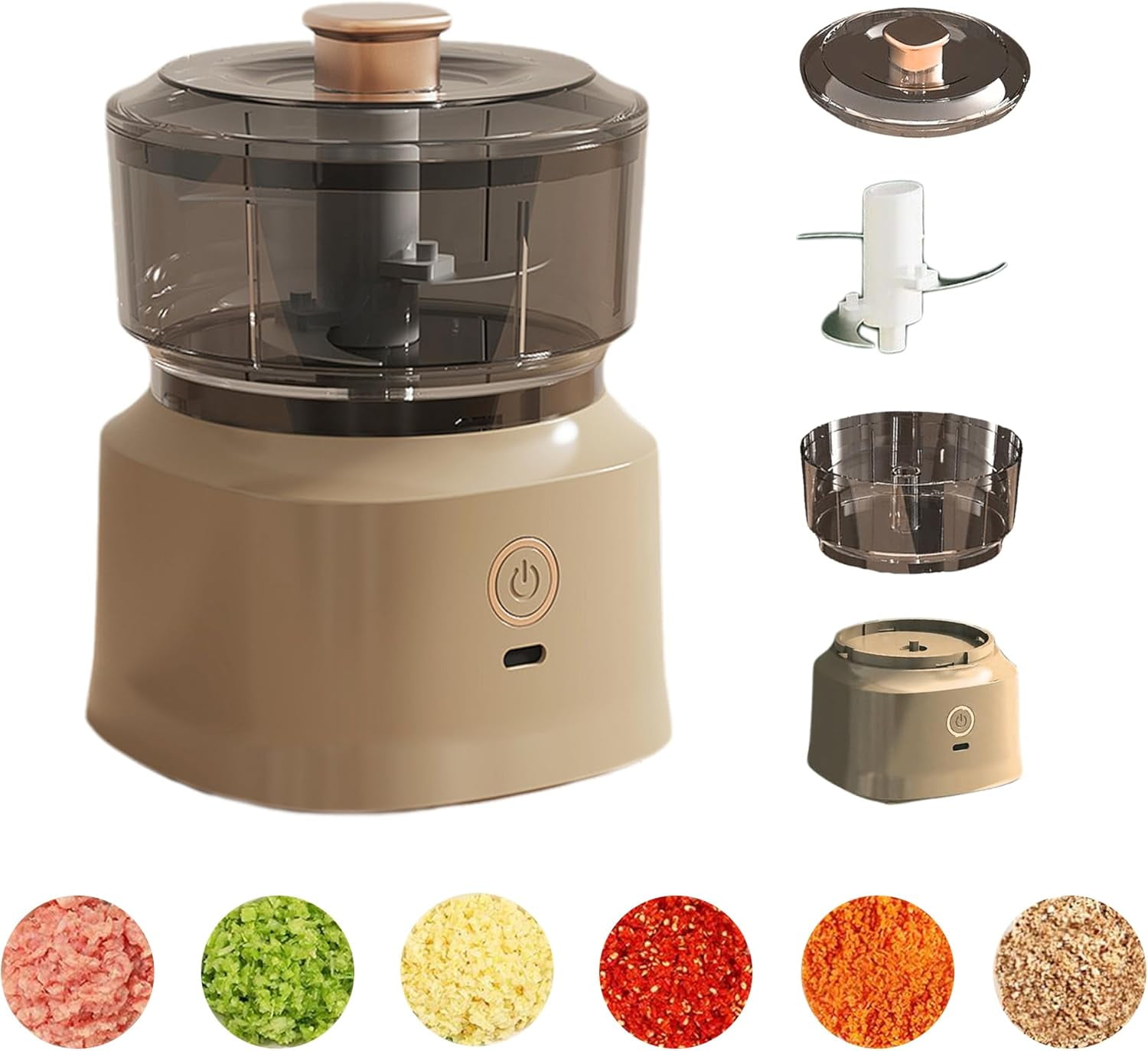 Electric Mini Chopper Food Processor: USB Charging Mini Food Chopper ...