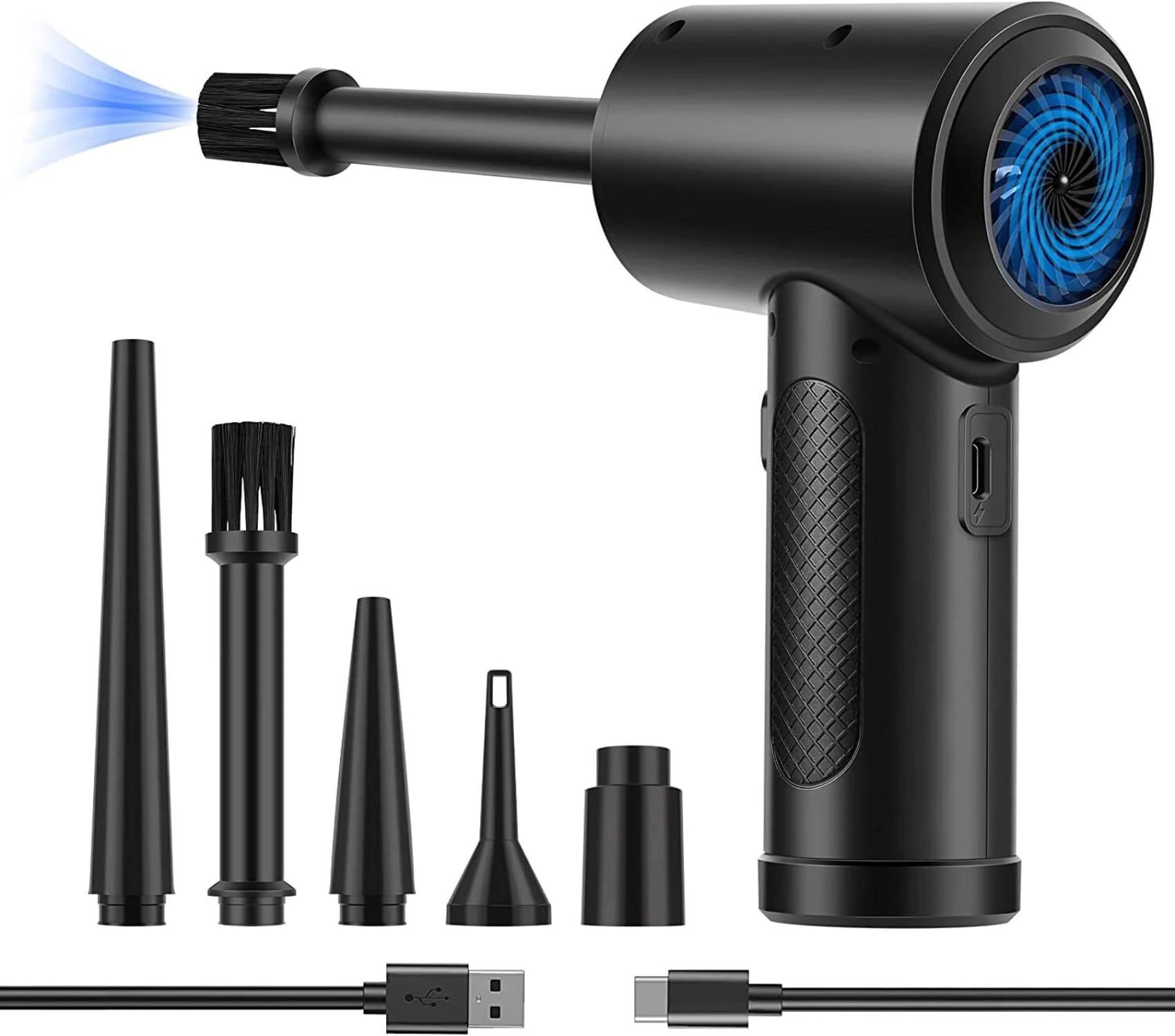Electric Mini Cordless Air Duster Blower High Pressure for Computer Car ...