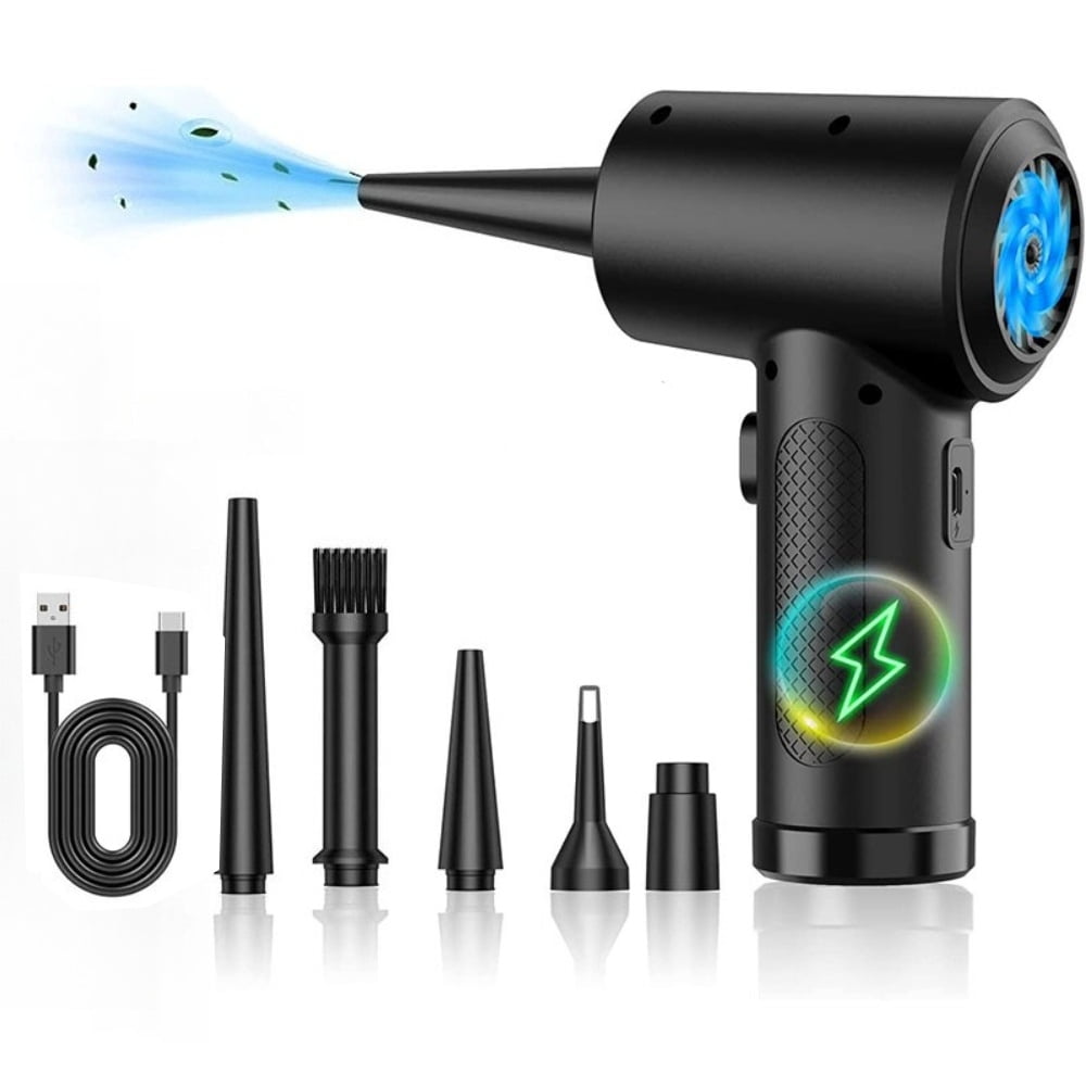 Electric Mini Cordless Air Duster Blower High Pressure for Computer Car ...