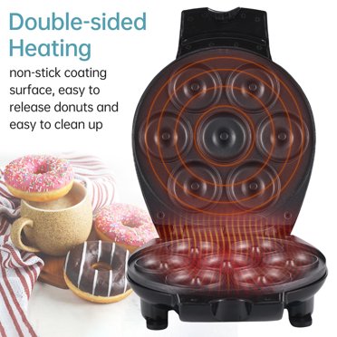 Non-stick Electric Donut Maker Machine: Home Bakery Dessert, Bakes 16 ...