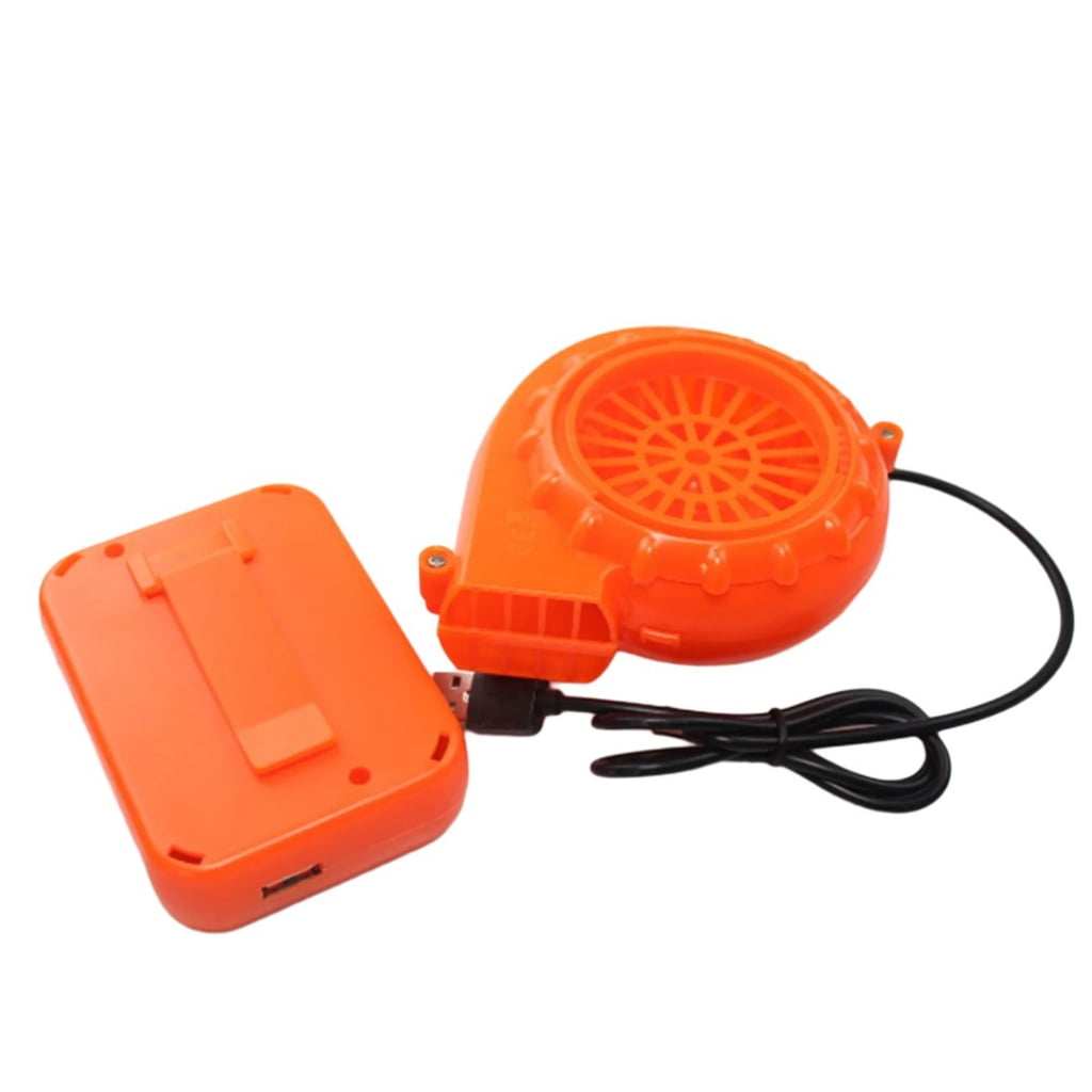 Electric Mini Fan Air Blower Low Noise Blower with Battery Case USB Air ...