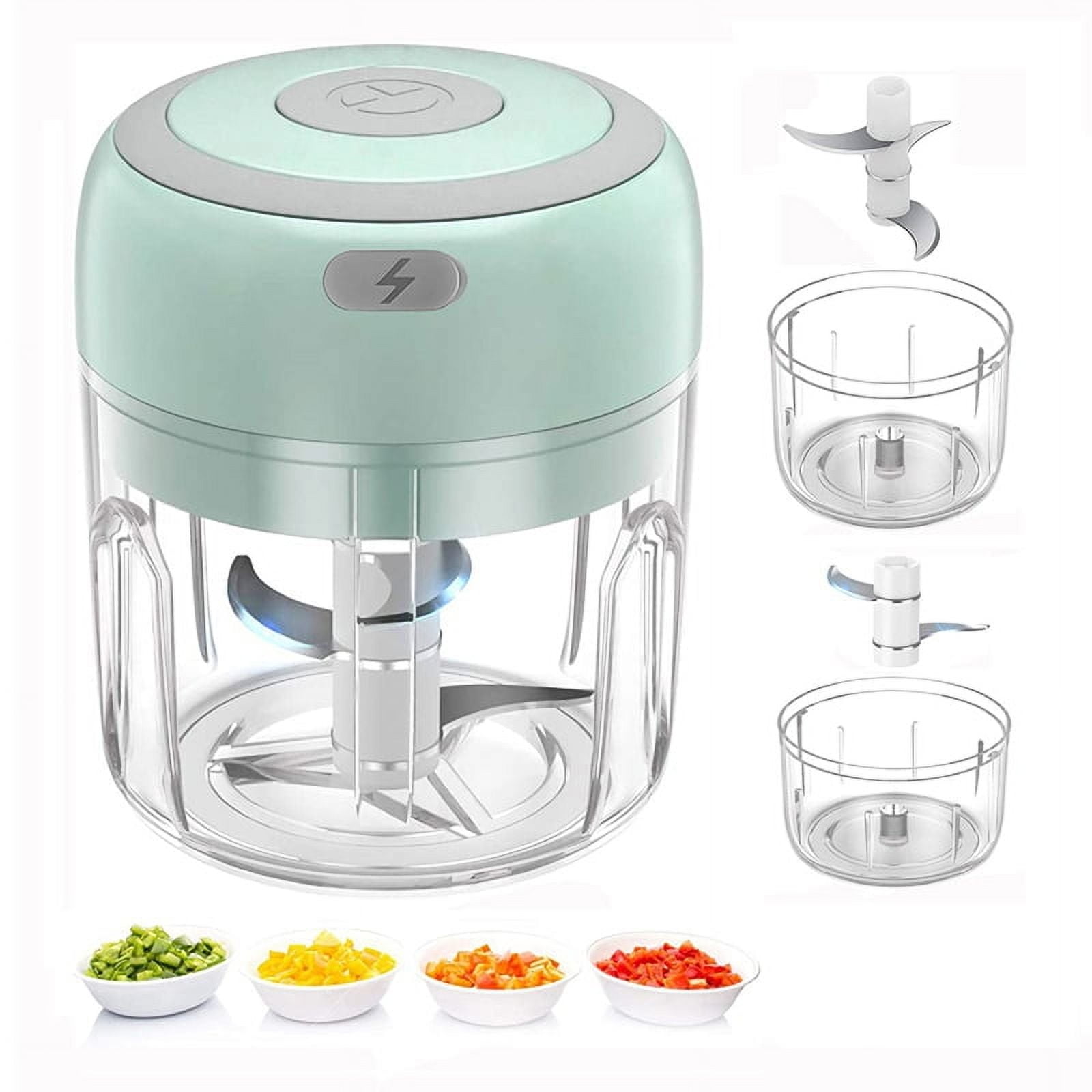 Electric Mini Food Chopper Rechargeable Small Processor Agitator A ...