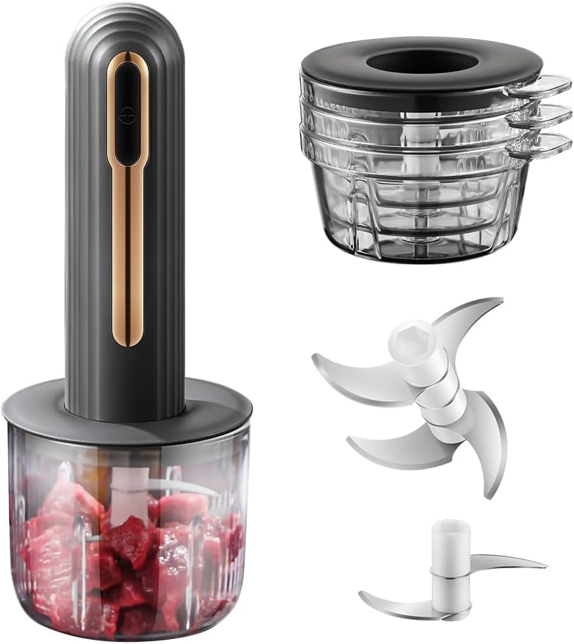 Electric Mini Food Processor 4-Cup Portable USB Small Food Processor ...