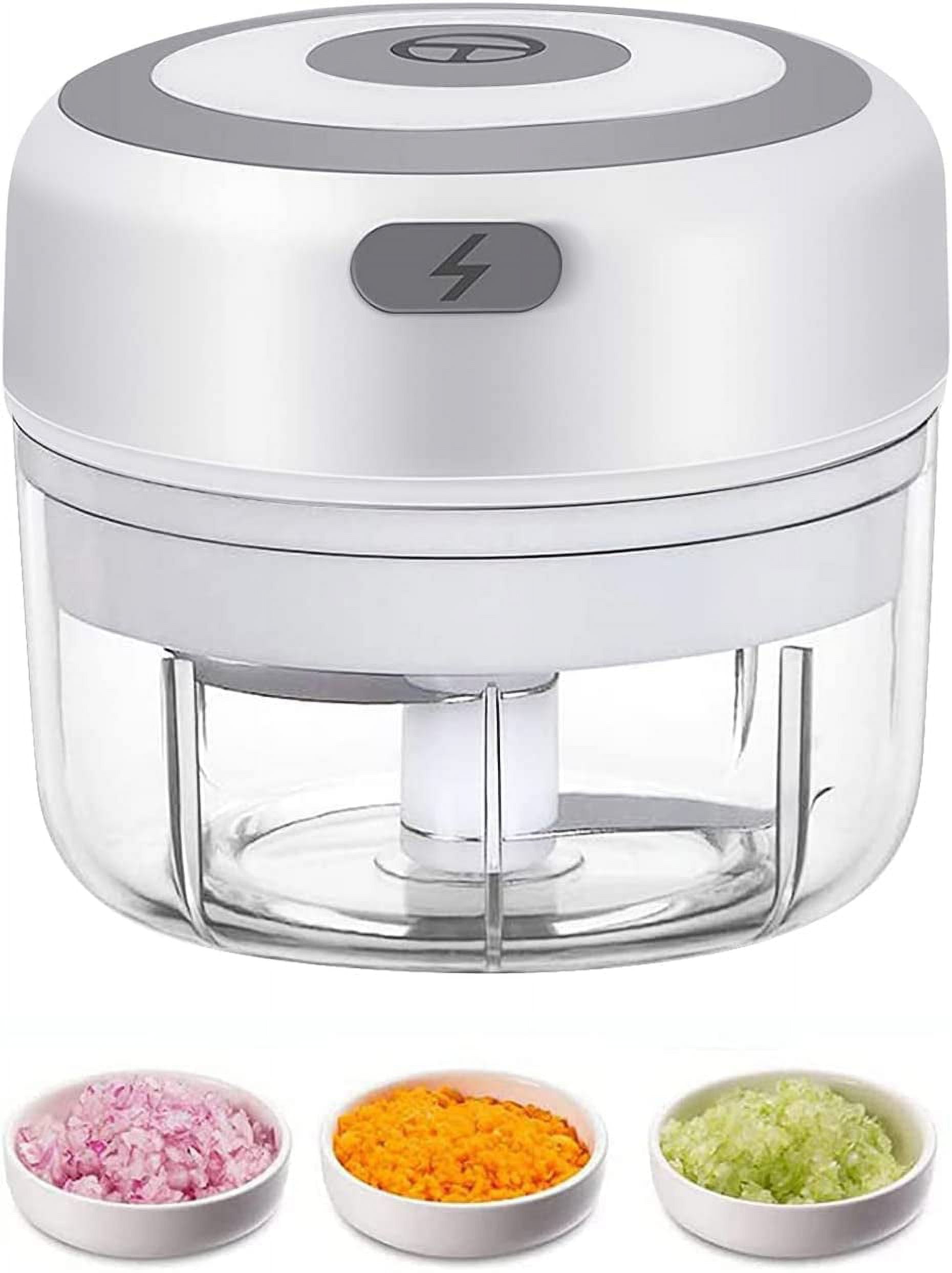 Electric Mini Garlic Chopper, 100ML Food Chopper Garlic Mincer USB, Ve ...