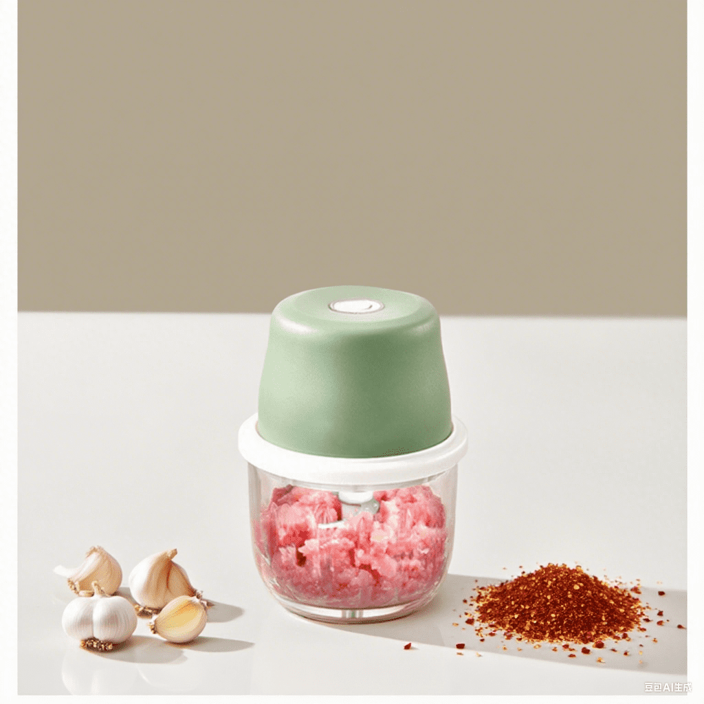 Electric Mini Garlic Chopper, 100ML Food Chopper Garlic Mincer USB ...
