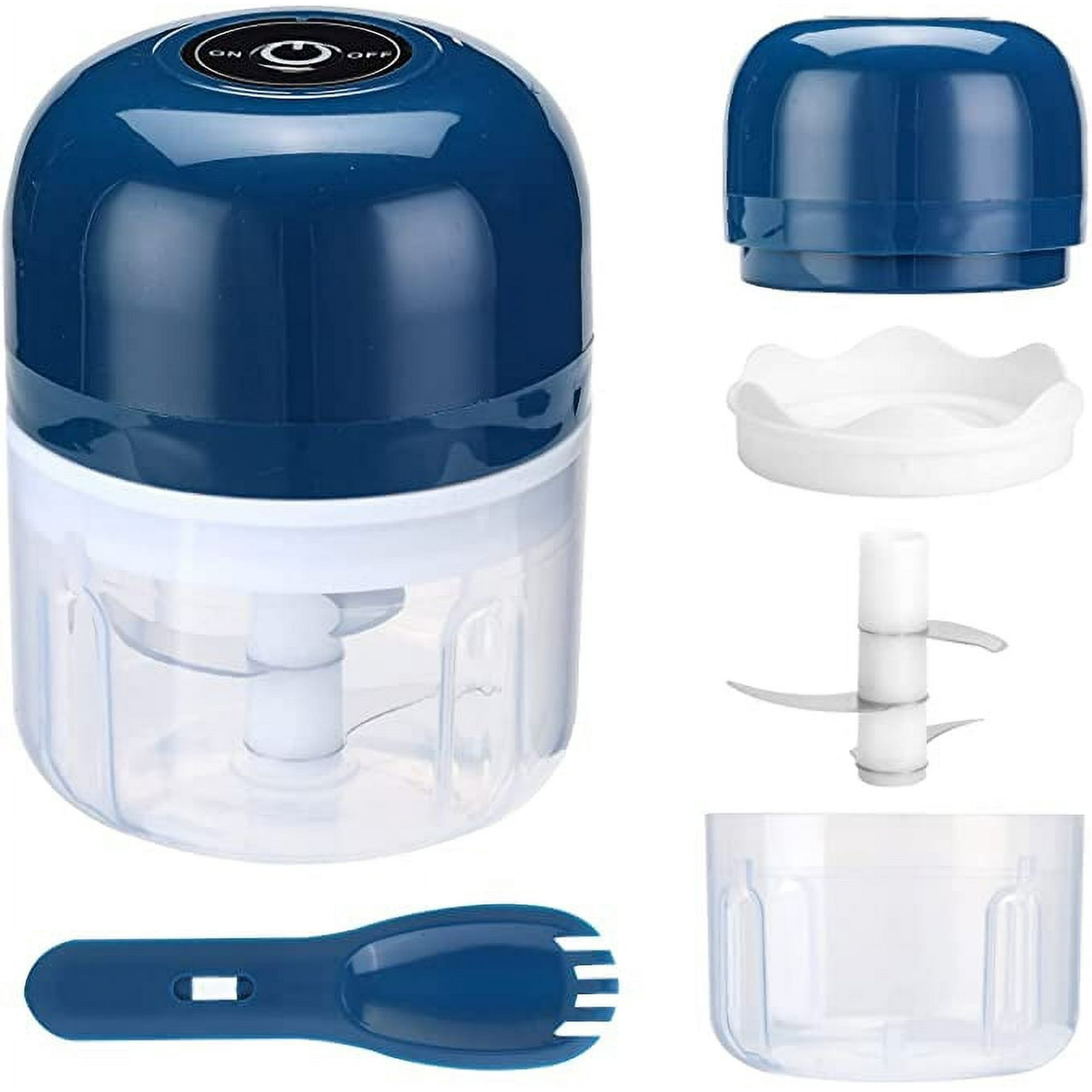 Electric Mini Garlic Chopper, Portable Food Processor, Vegetable ...