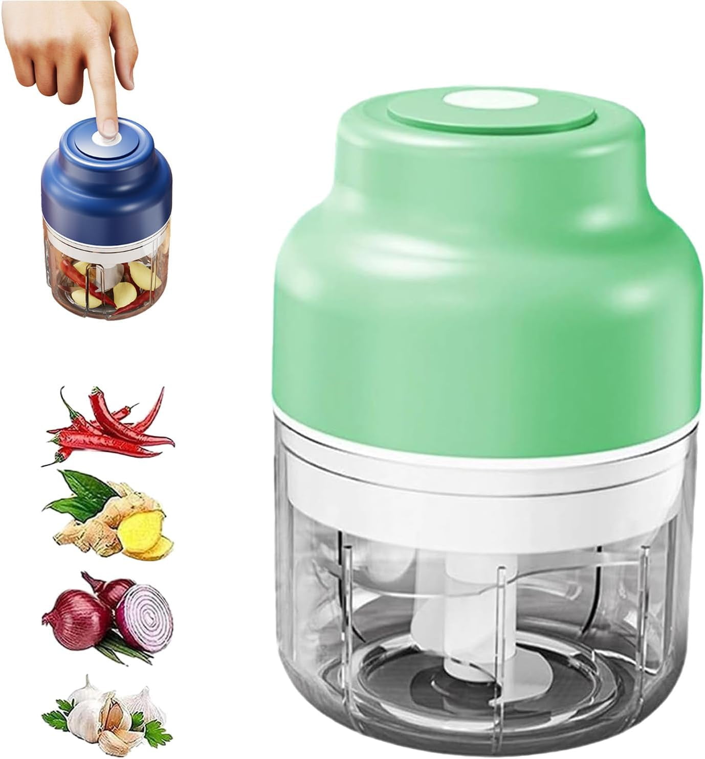Electric Mini Garlic Chopper Set, Electric Garlic Chopper, Ulti ...