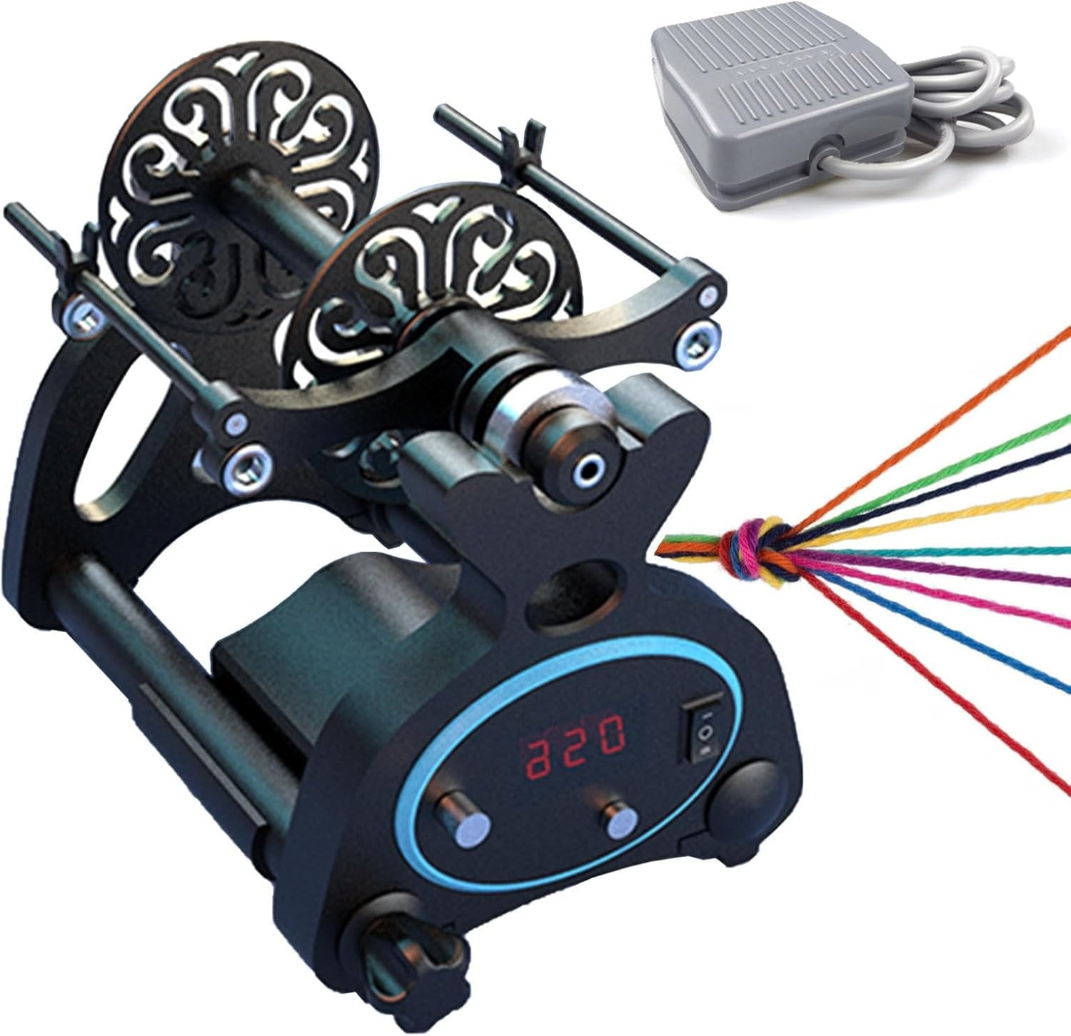 Electric Mini Spinning Wheel,Household Knitting Yarn Ball Winder ...