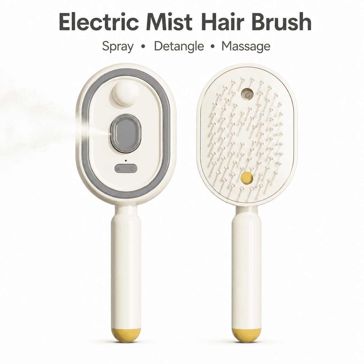 Electric Mist Hair Brush, Rechargeable Spray Air Cushion Detangling ...